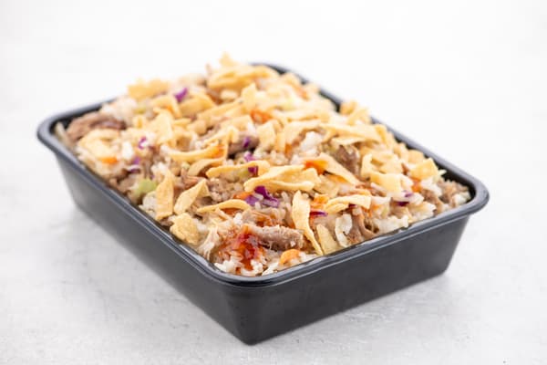 Pulled Pork Spring Roll Rice Bowl with Crispy Wontons Recipe - Home Chef
