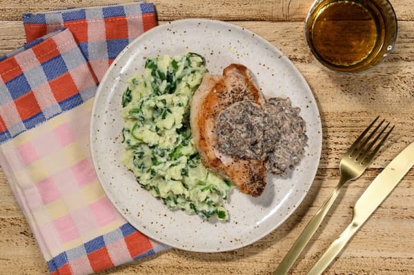 Pork Chop with Mushroom Duxelle Recipe - Home Chef