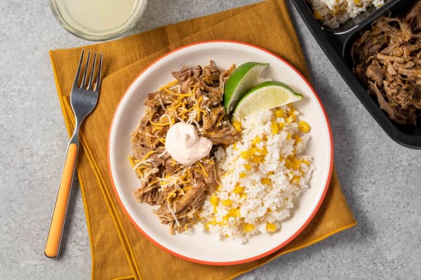 Pulled Pork Fiesta Rice Bowl Recipe - Home Chef