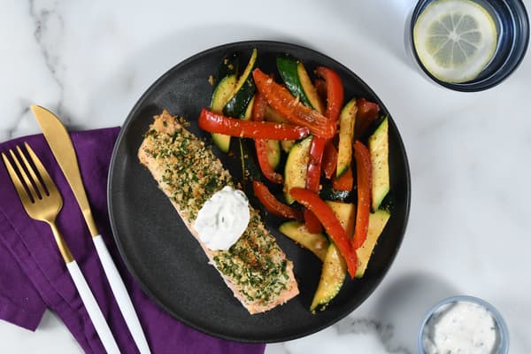 Herb-Crusted Salmon Recipe - Home Chef
