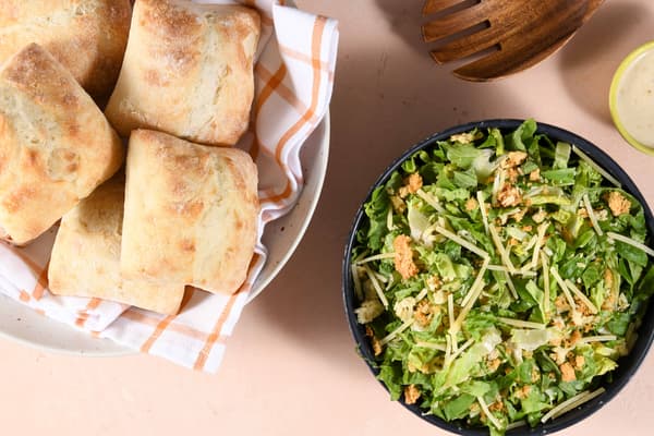 Caesar Chopped Salad & Ciabatta Dinner Rolls Recipe - Home Chef