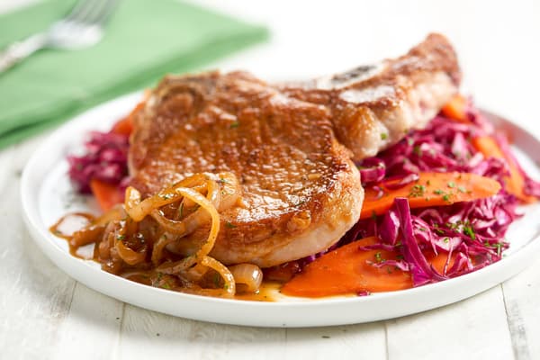 German Beer Garden Pork Chop Recipe - Home Chef