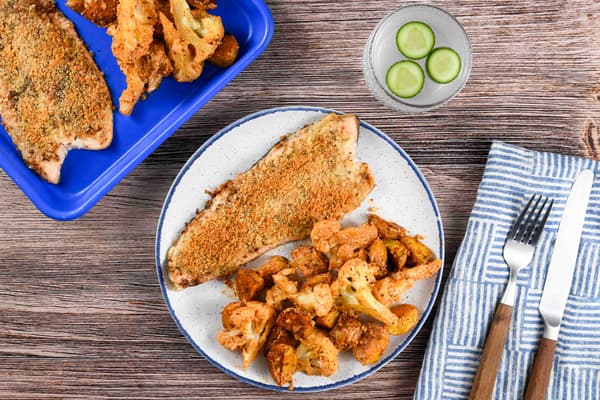 Sheet Pan Panko Crunch Trout Recipe - Home Chef