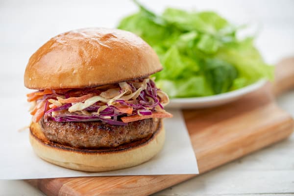 Potsticker Burgers with Spicy Asian Slaw Recipe - Home Chef