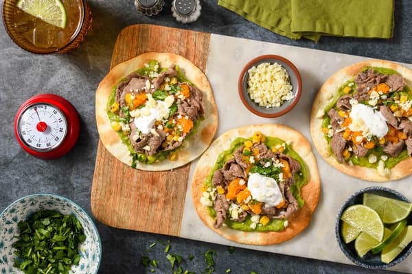 Steak Tostadas with Orange-Lime Salsa Recipe - Home Chef