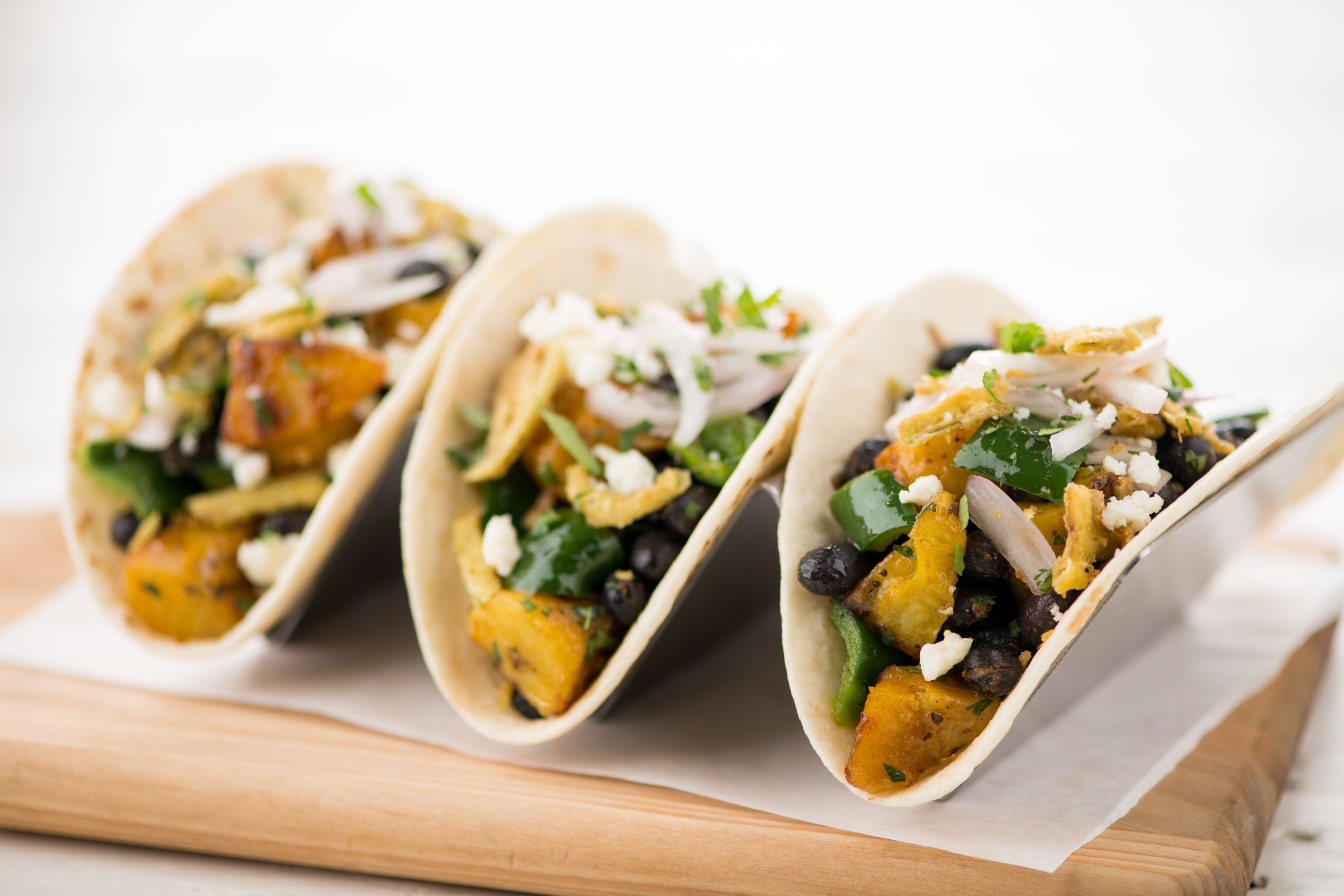 Spicy Plantain and Black Bean Tacos Recipe - Home Chef