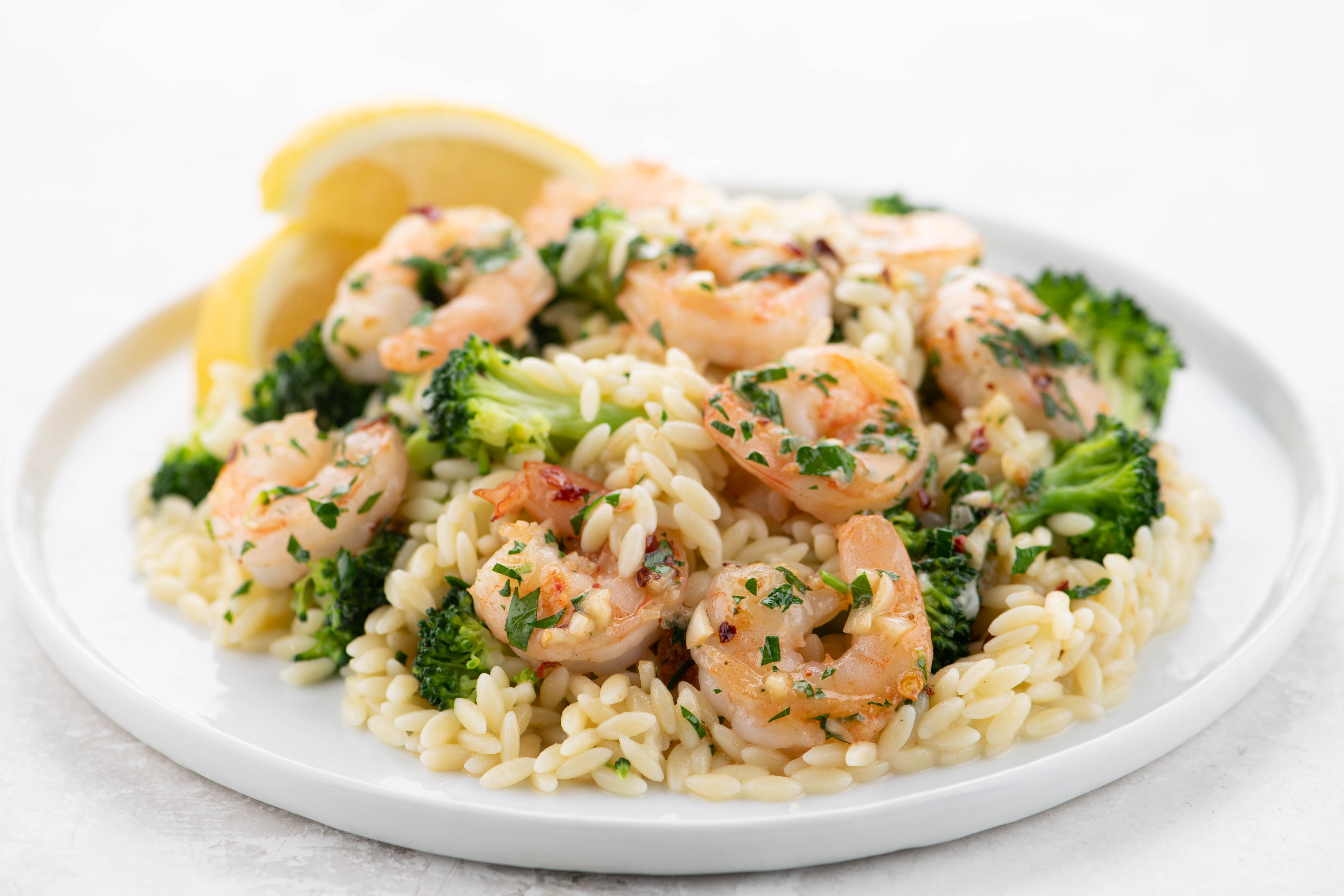 Shrimp Scampi with Broccoli Orzo Recipe - Home Chef