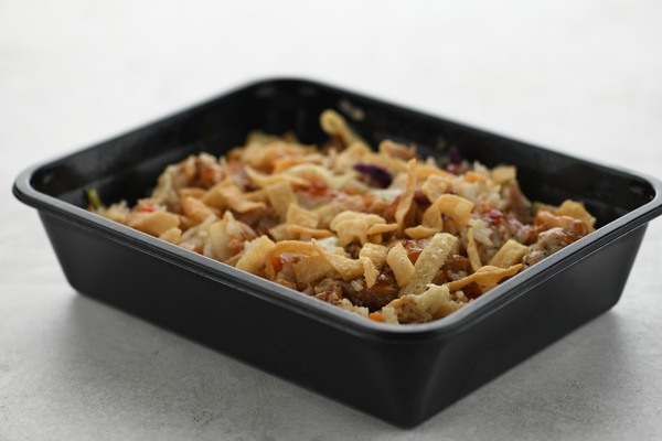 Pulled Pork Spring Roll Rice Bowl with Crispy Wontons Recipe - Home Chef