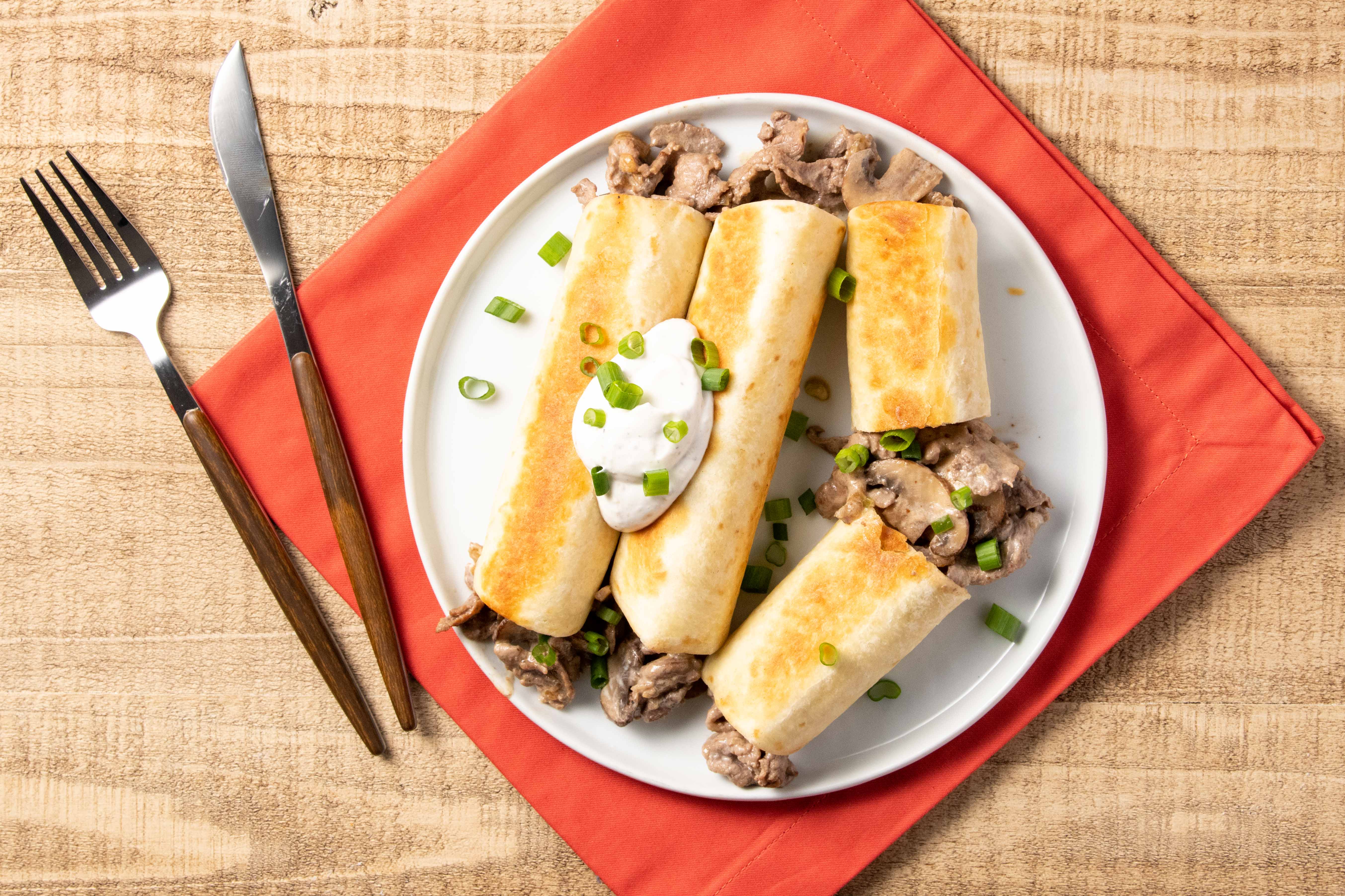 Sweet Onion Steak House Flautas Recipe - Home Chef