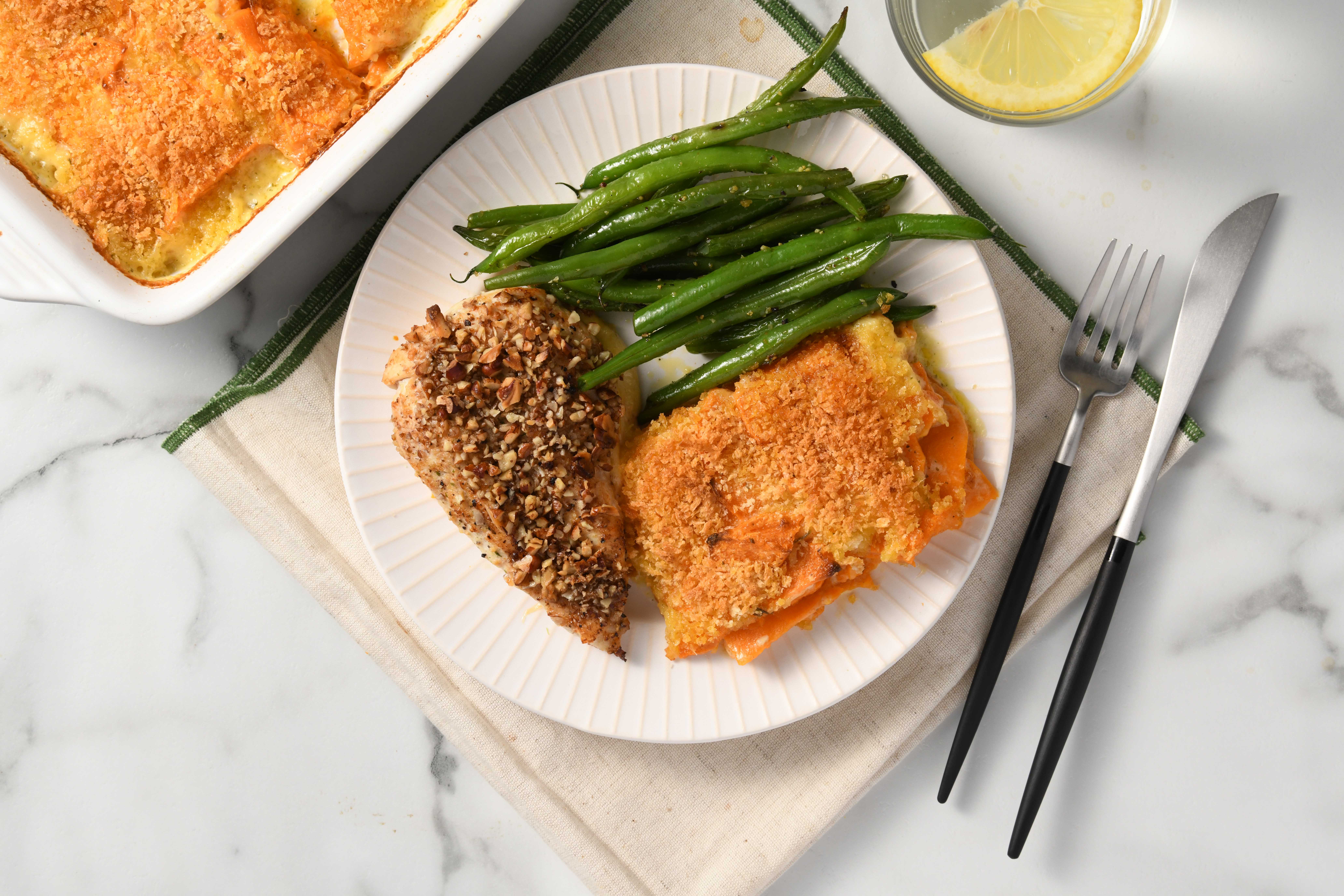 Pecan-Crusted Gouda-Stuffed Chicken Recipe - Home Chef