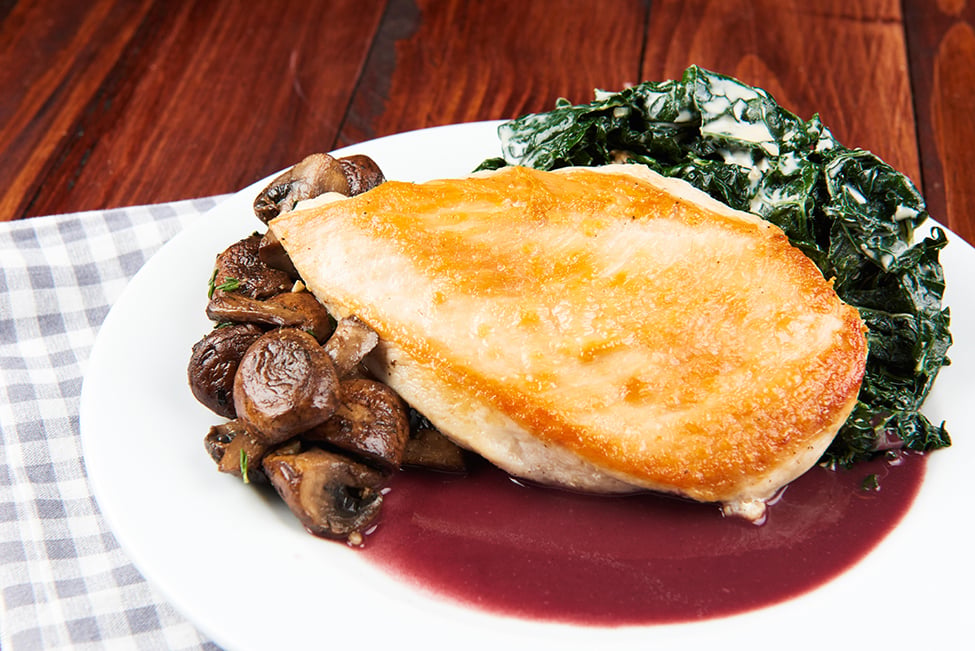 Chicken Breast in Red Wine-Butter Sauce Recipe - Home Chef