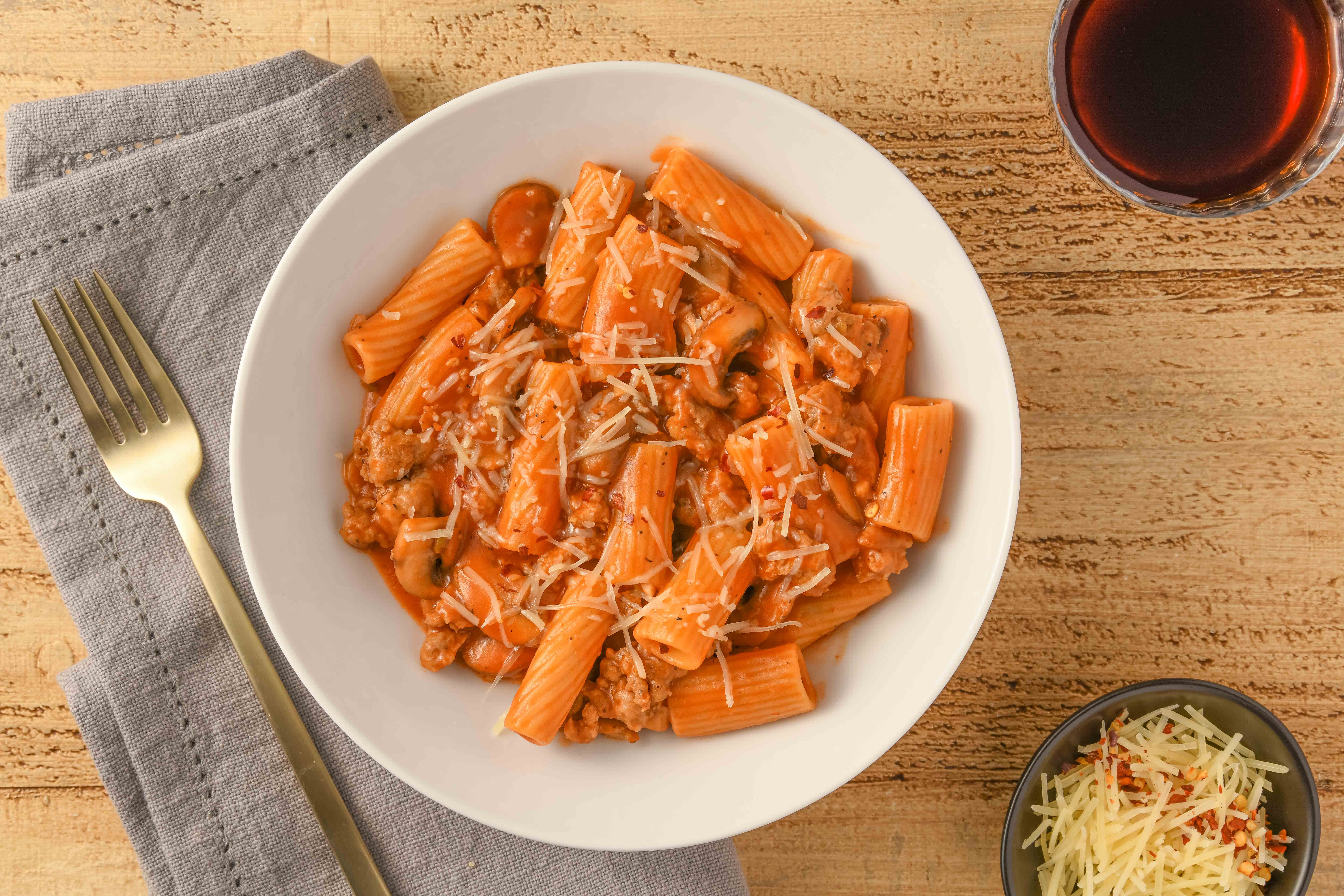 Marsala Mushroom and Sausage Pasta Recipe - Home Chef