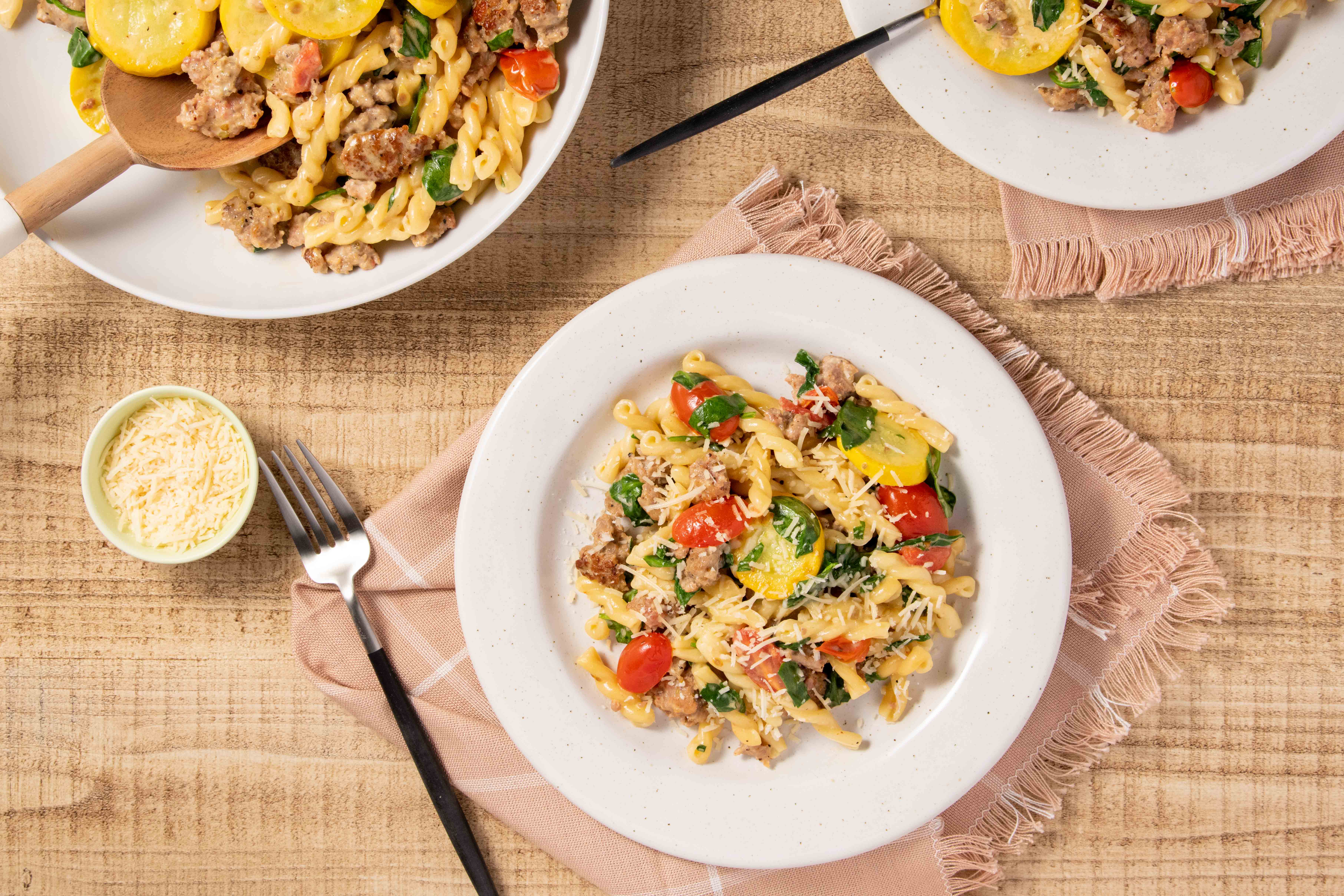 Lemony Italian Sausage Gemelli Recipe - Home Chef