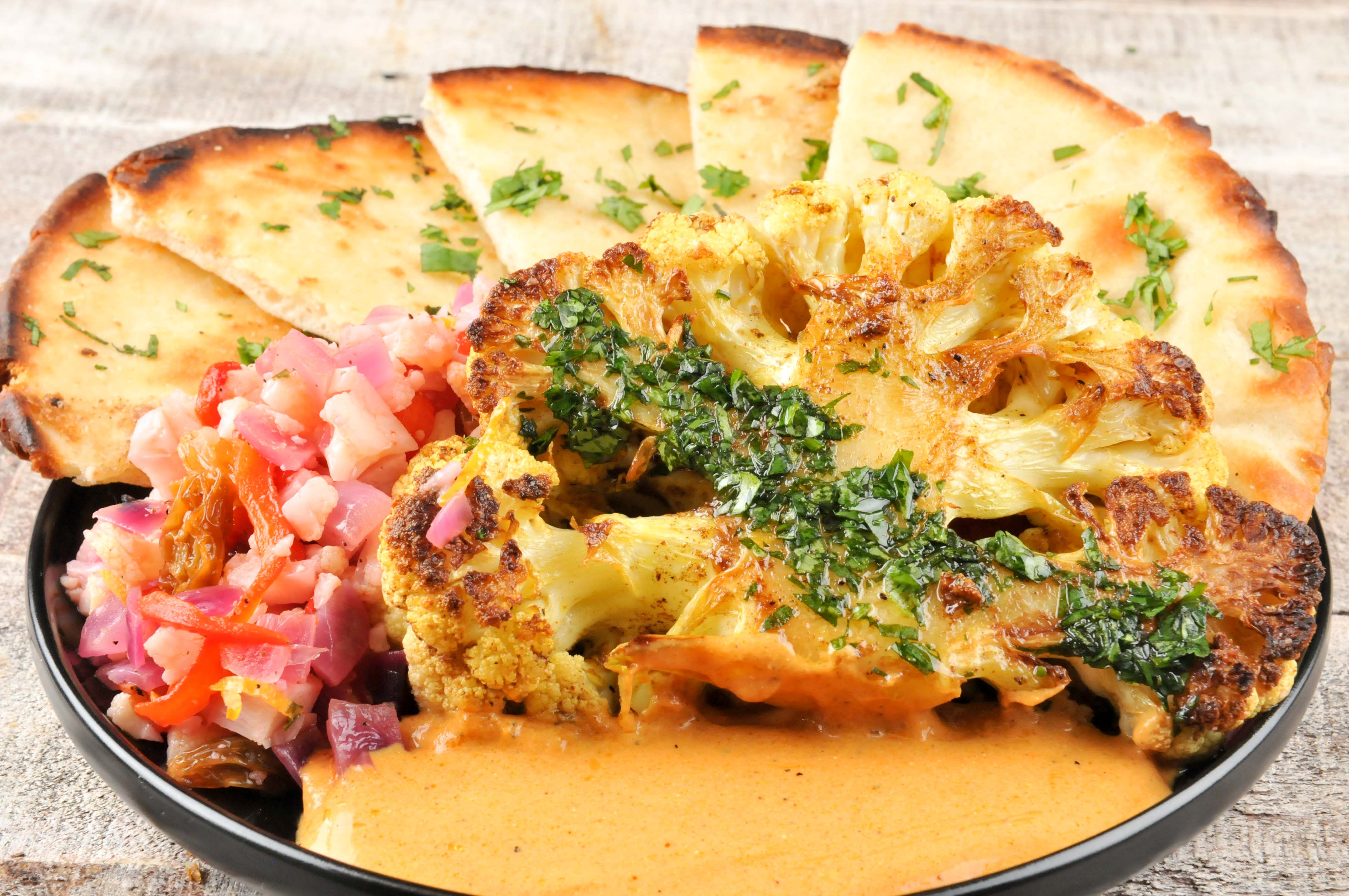 Indian-Spiced Cauliflower Steak with Tikka Masala Sauce Recipe - Home Chef