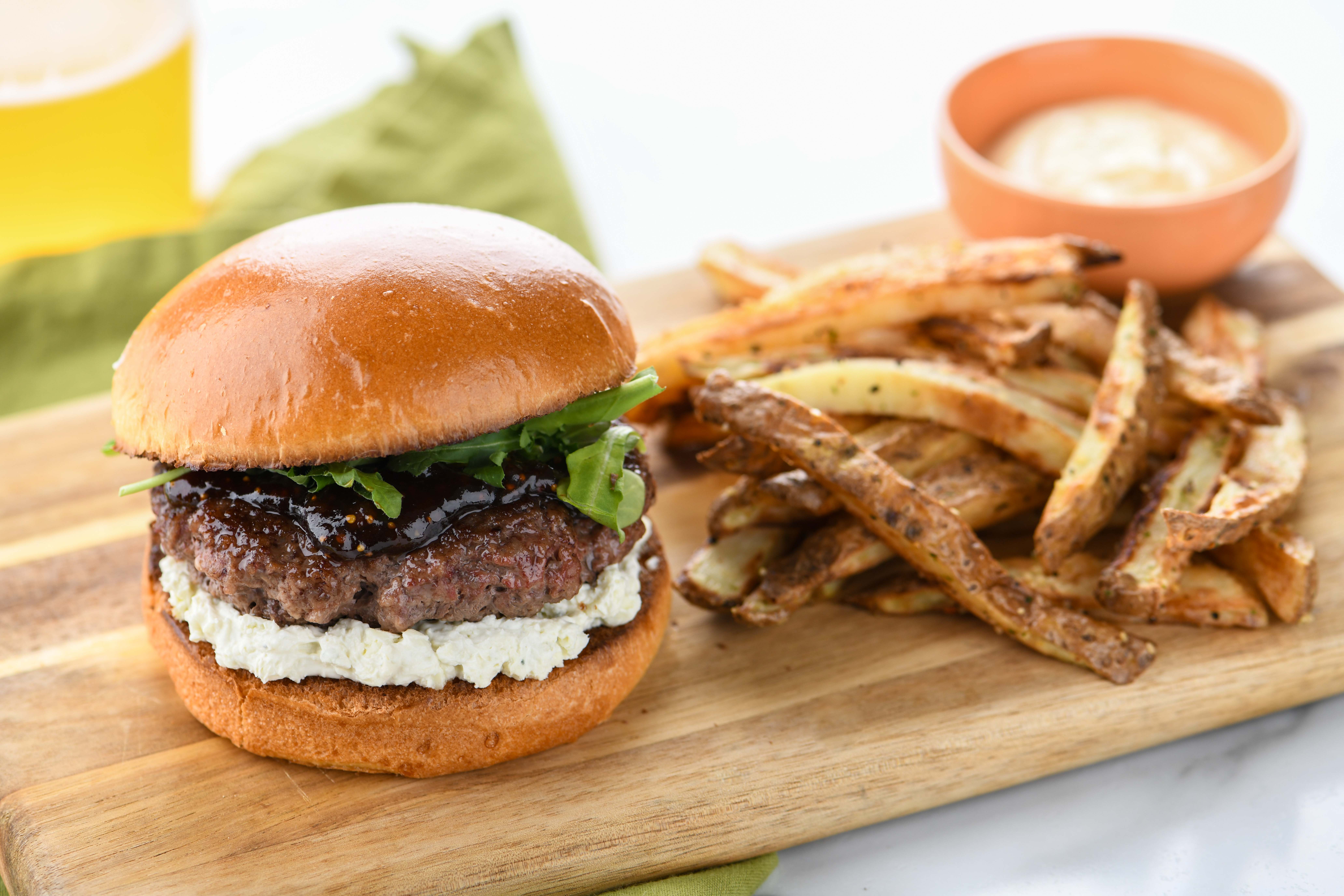 Fig Jam and Blue Cheese Burger Recipe - Home Chef