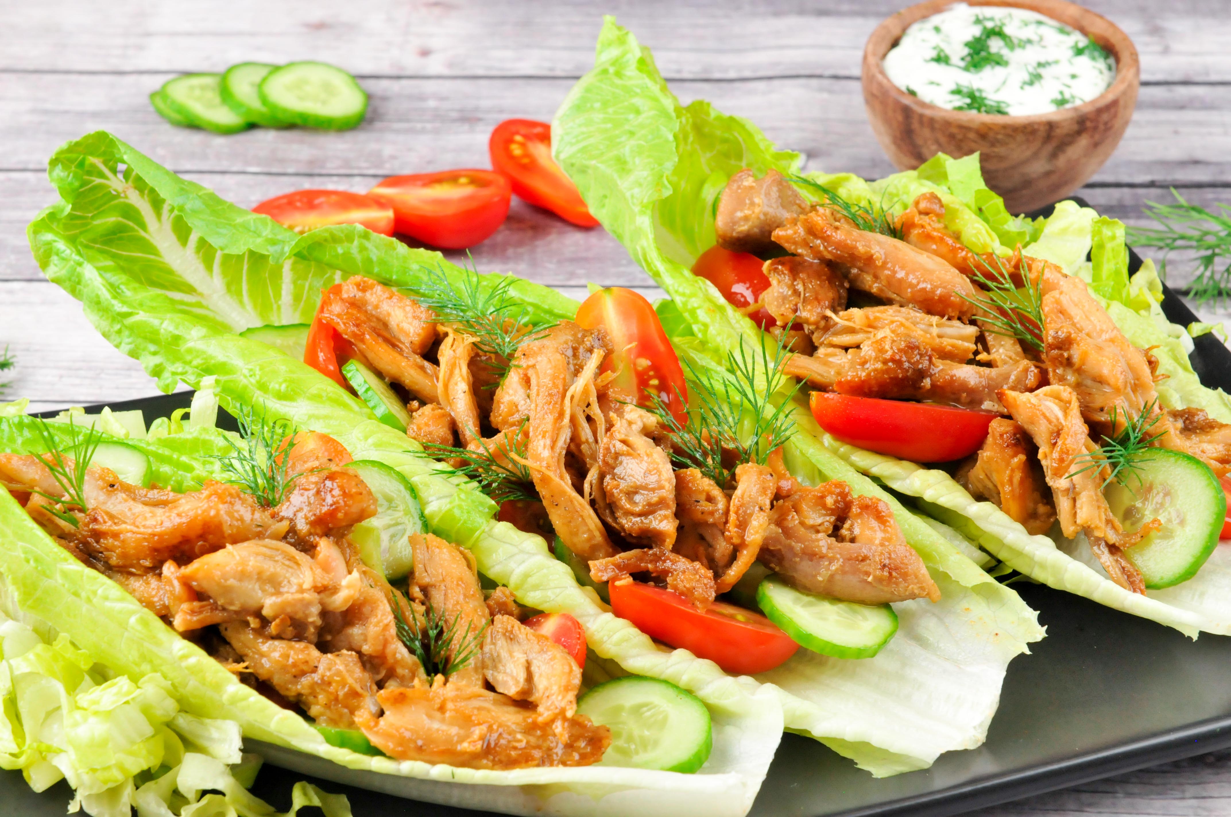 Chicken Thigh Shawarma Lettuce Wraps Recipe - Home Chef
