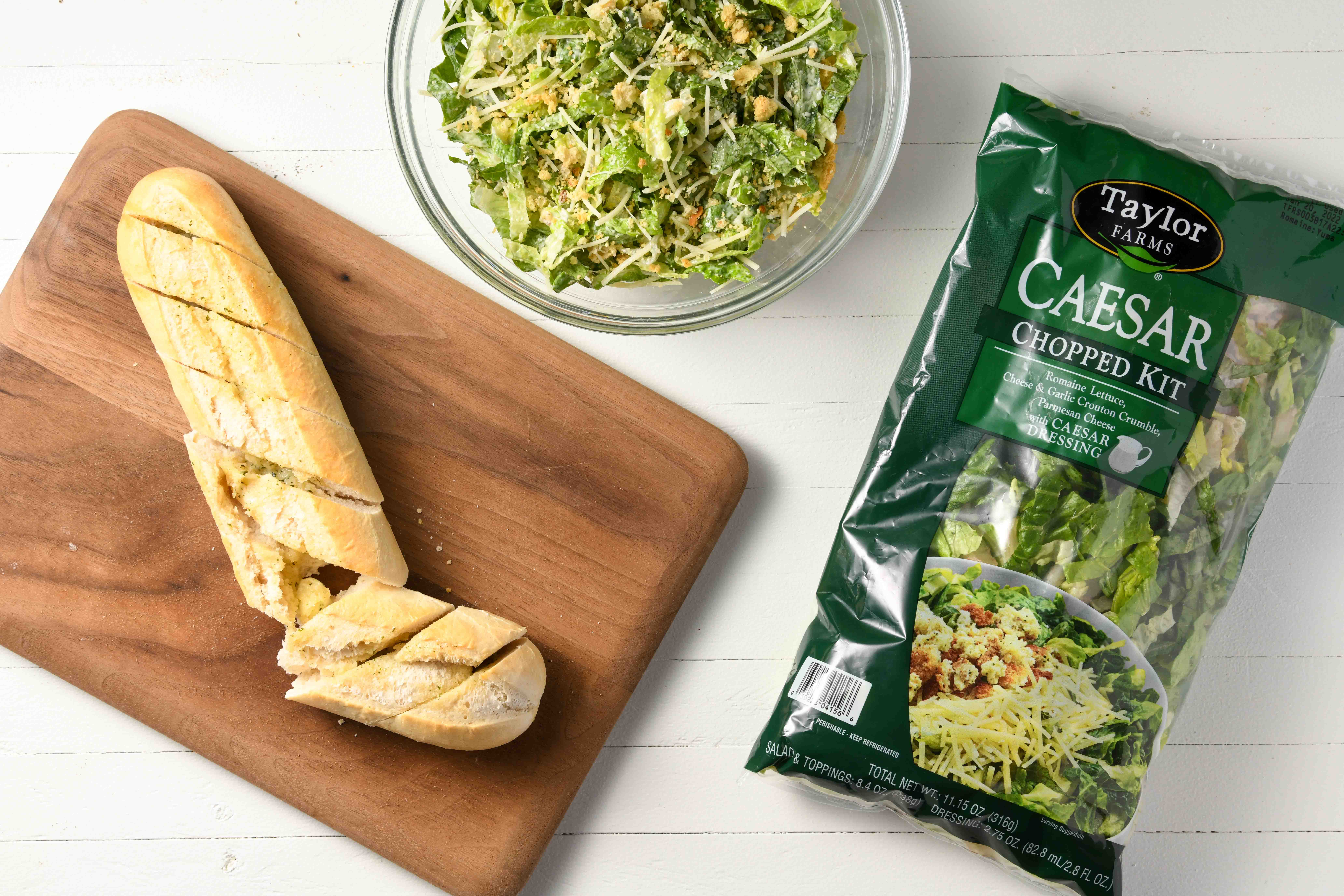 Garlic Bread & Caesar Chopped Salad Recipe - Home Chef