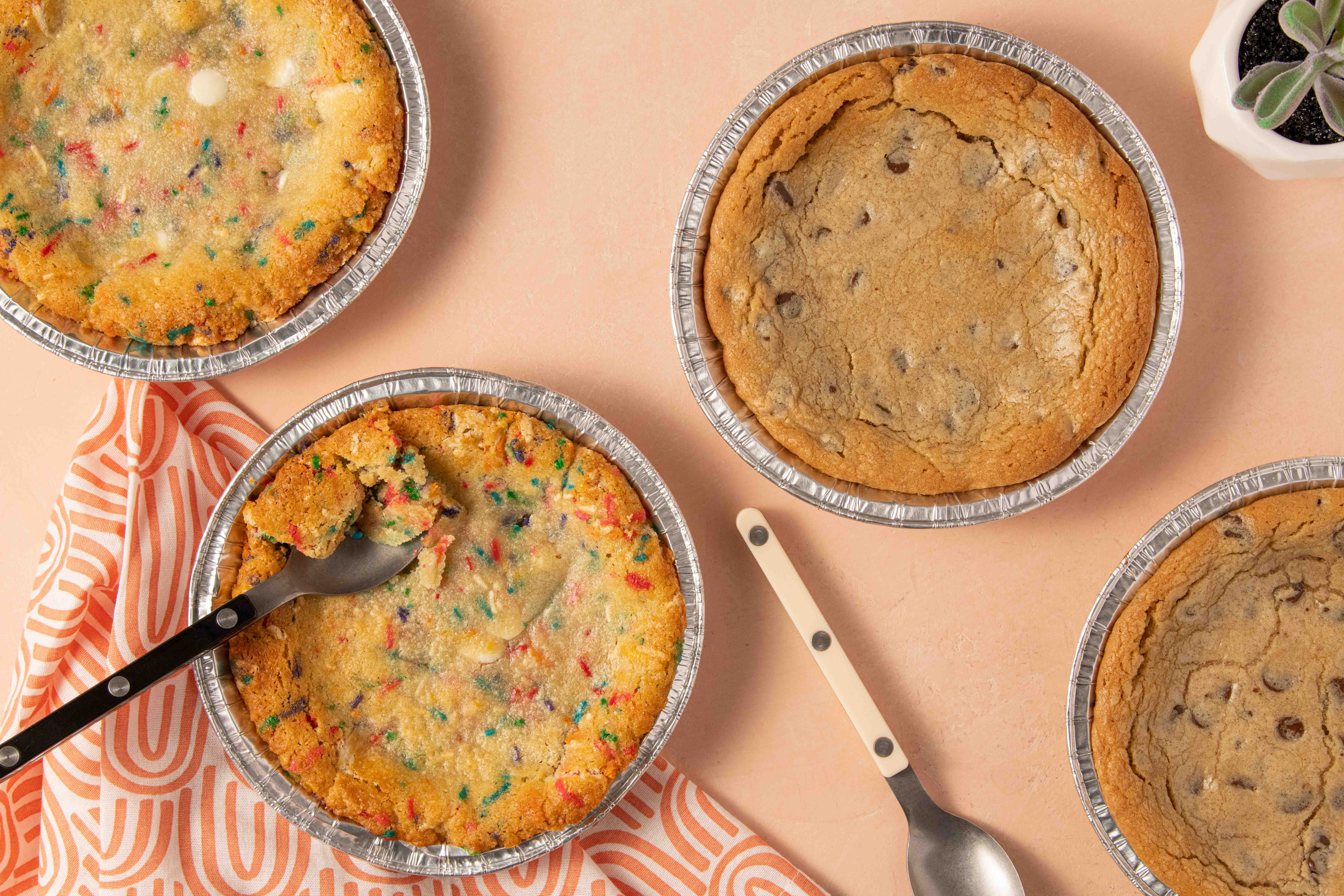Chocolate Chip Cookie Skillet & Celebration Sprinkle Cookie Skillet ...