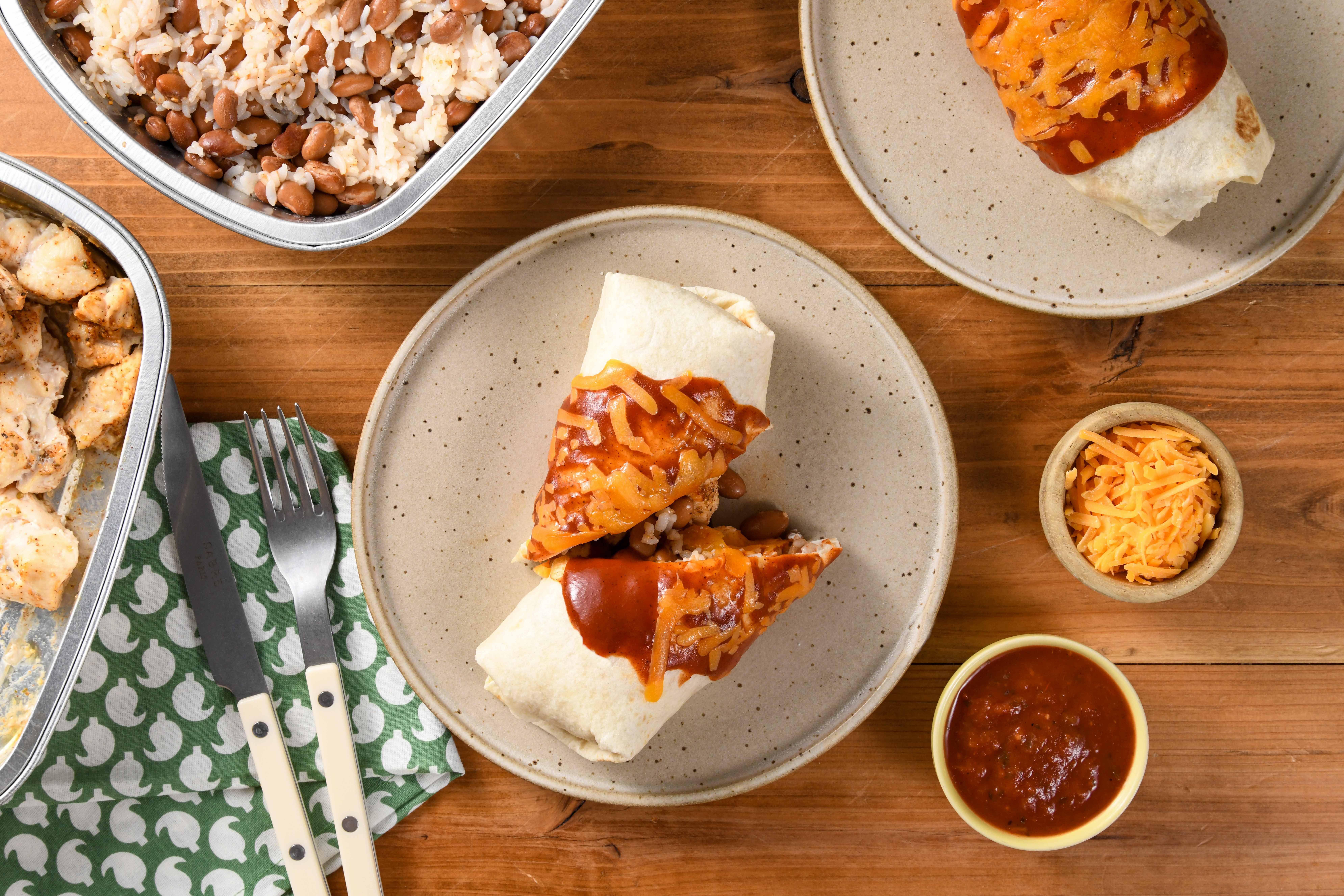 Cheesy Chicken Burrito Suizo Recipe - Home Chef
