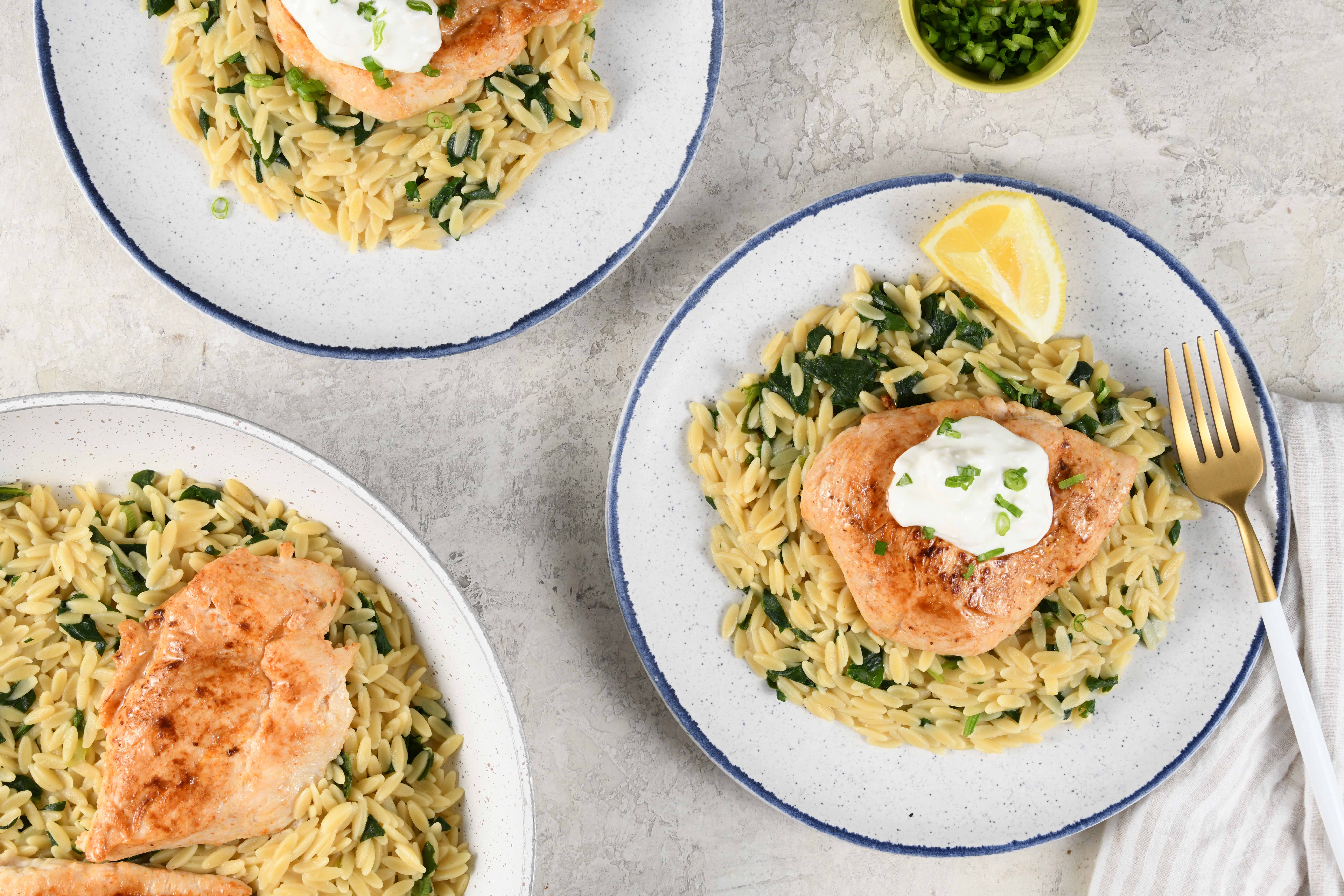 One-Pan Chicken Cutlet with Feta Crema Recipe - Home Chef