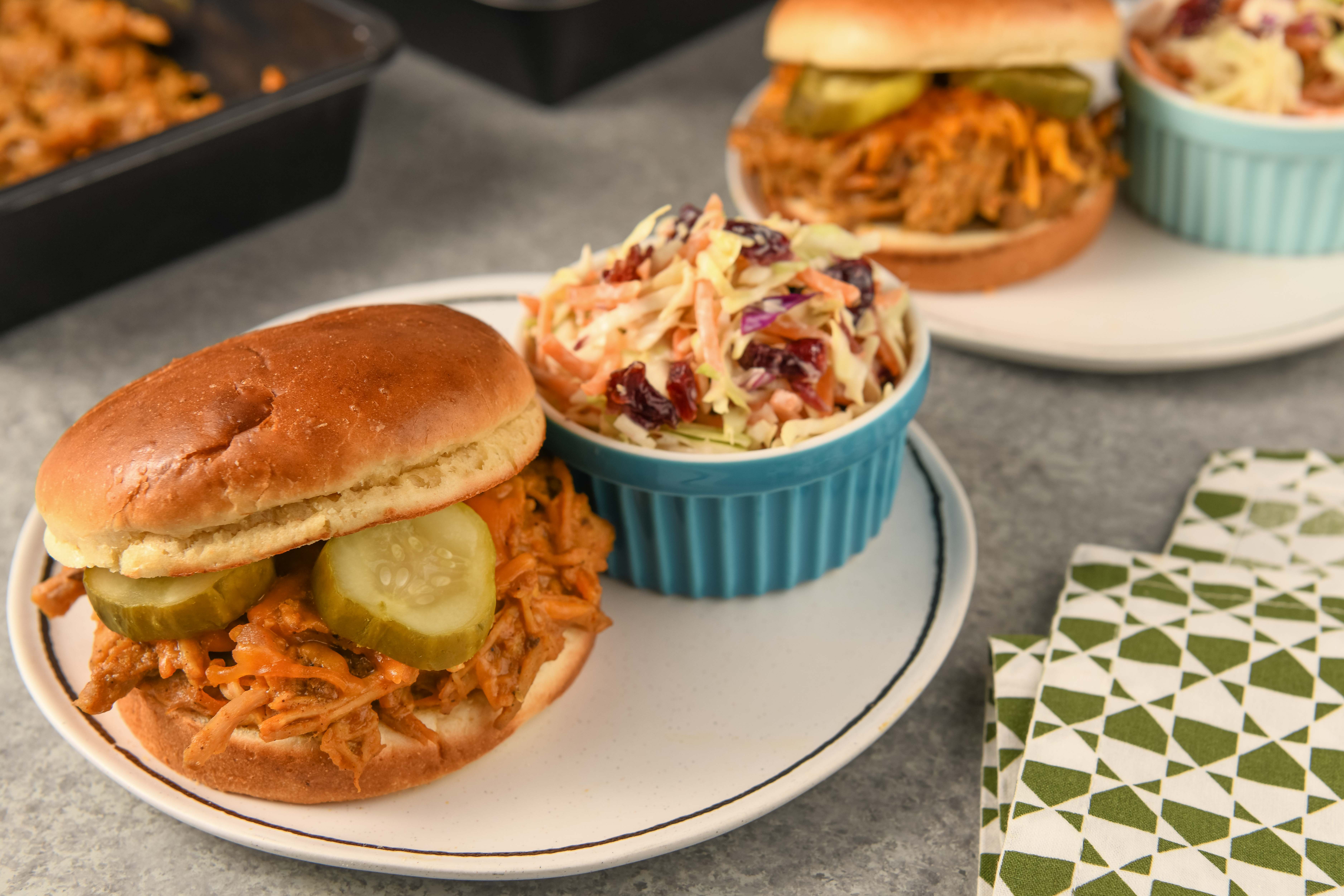 Golden BBQ Pulled Pork and Pickle Sandwich Recipe - Home Chef