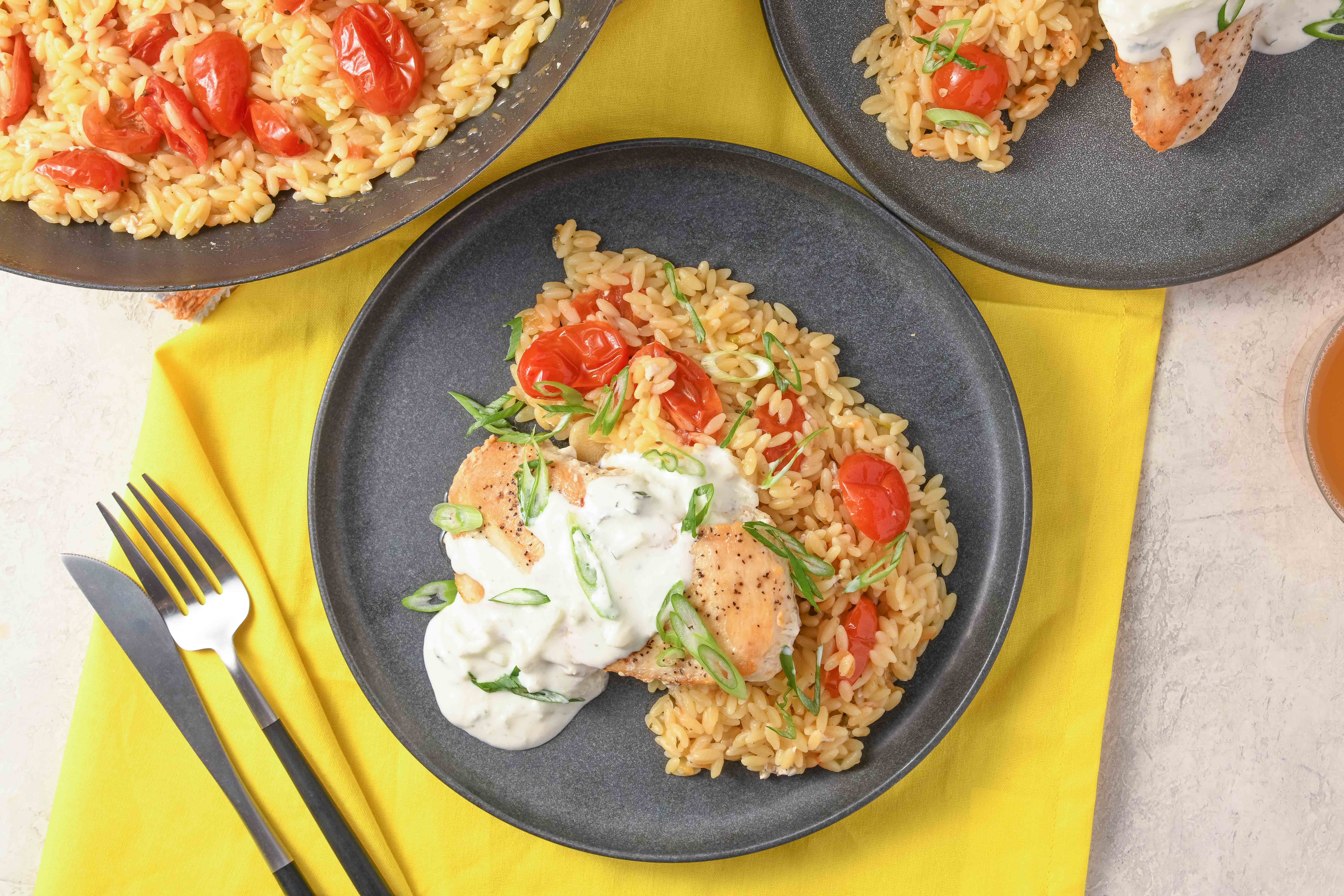 One-Pan Chicken Cutlet and Orzo Recipe - Home Chef