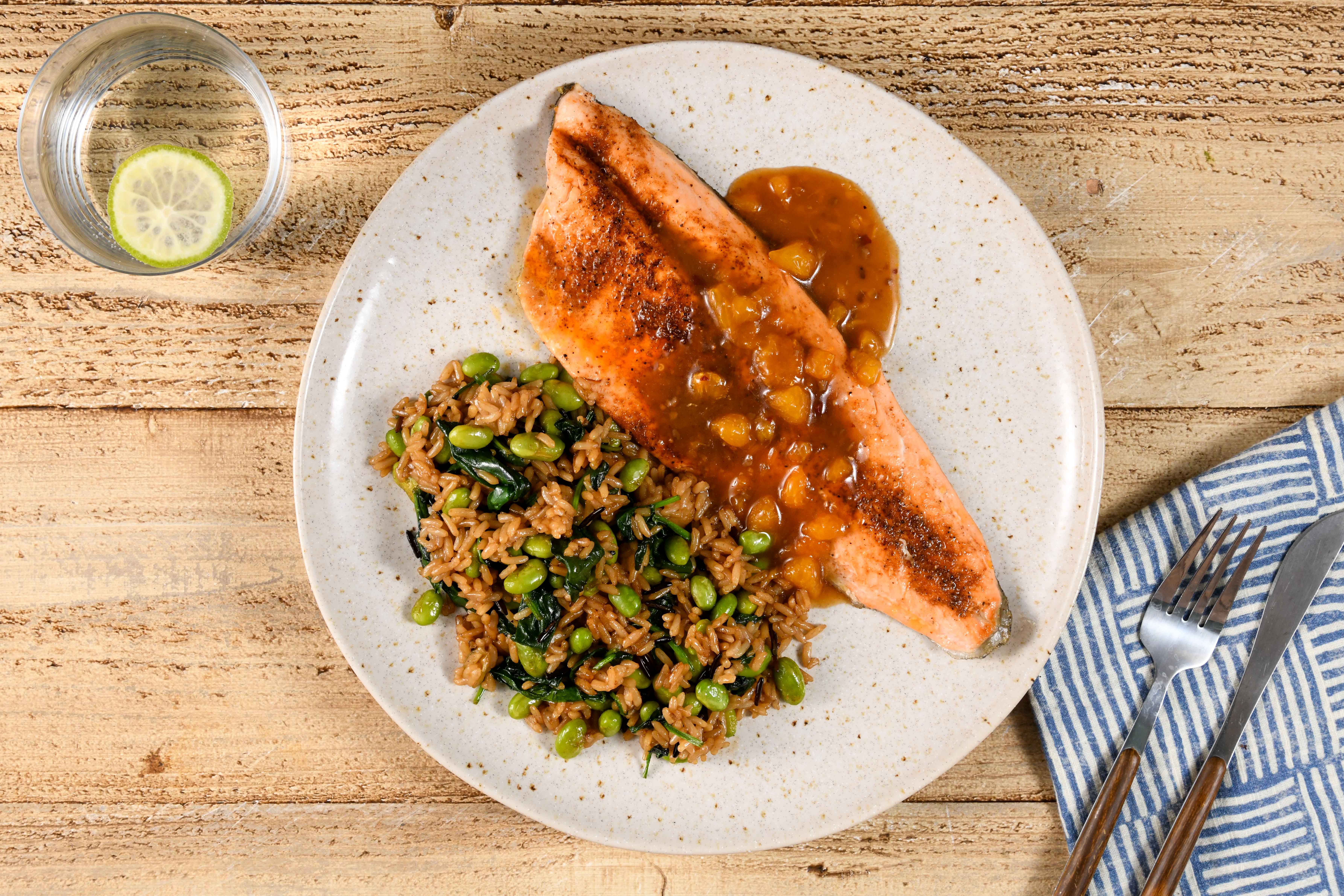 Orange Sesame-Glazed Trout Recipe - Home Chef