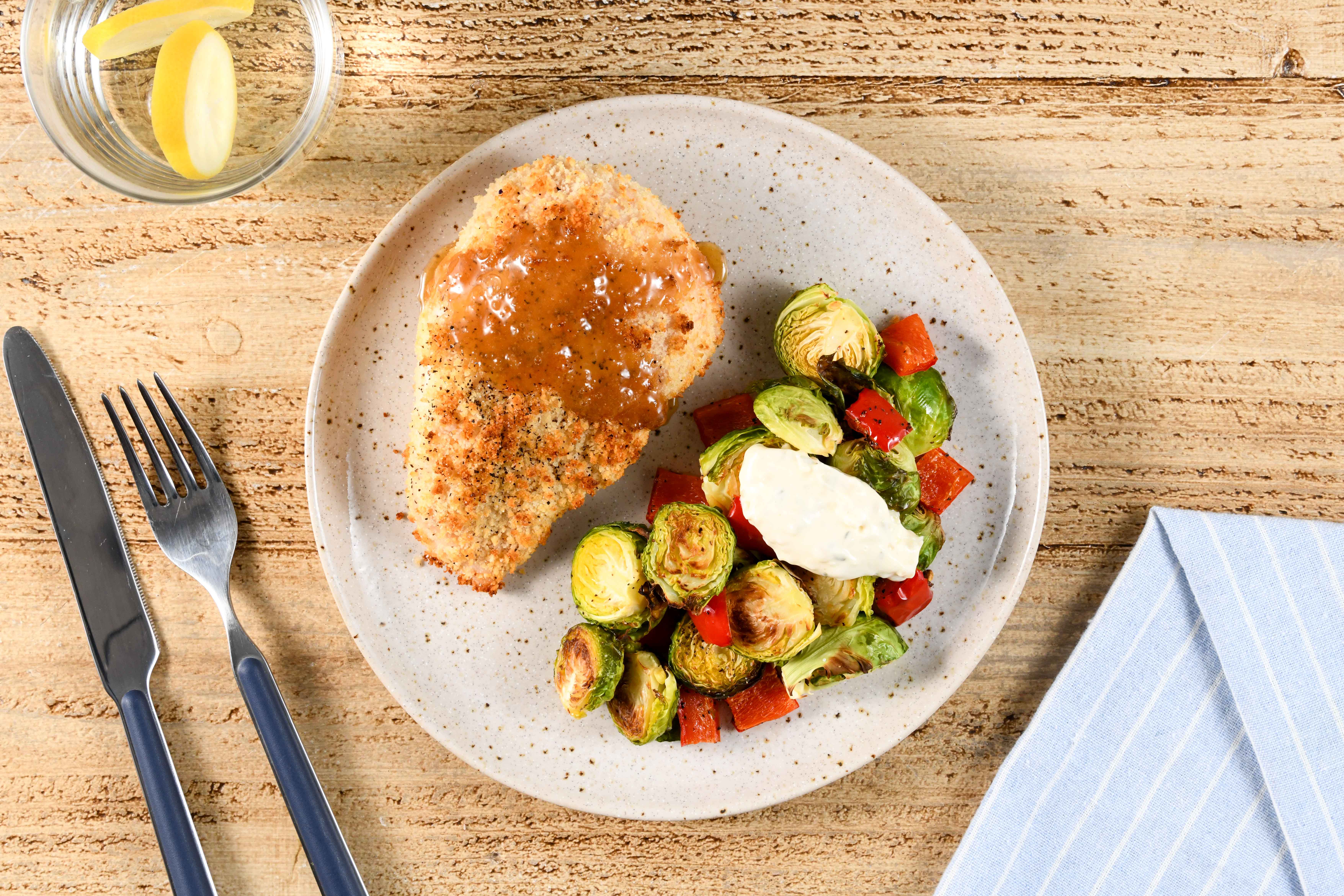 Crispy Chicken and Maple Mustard Sauce Recipe - Home Chef