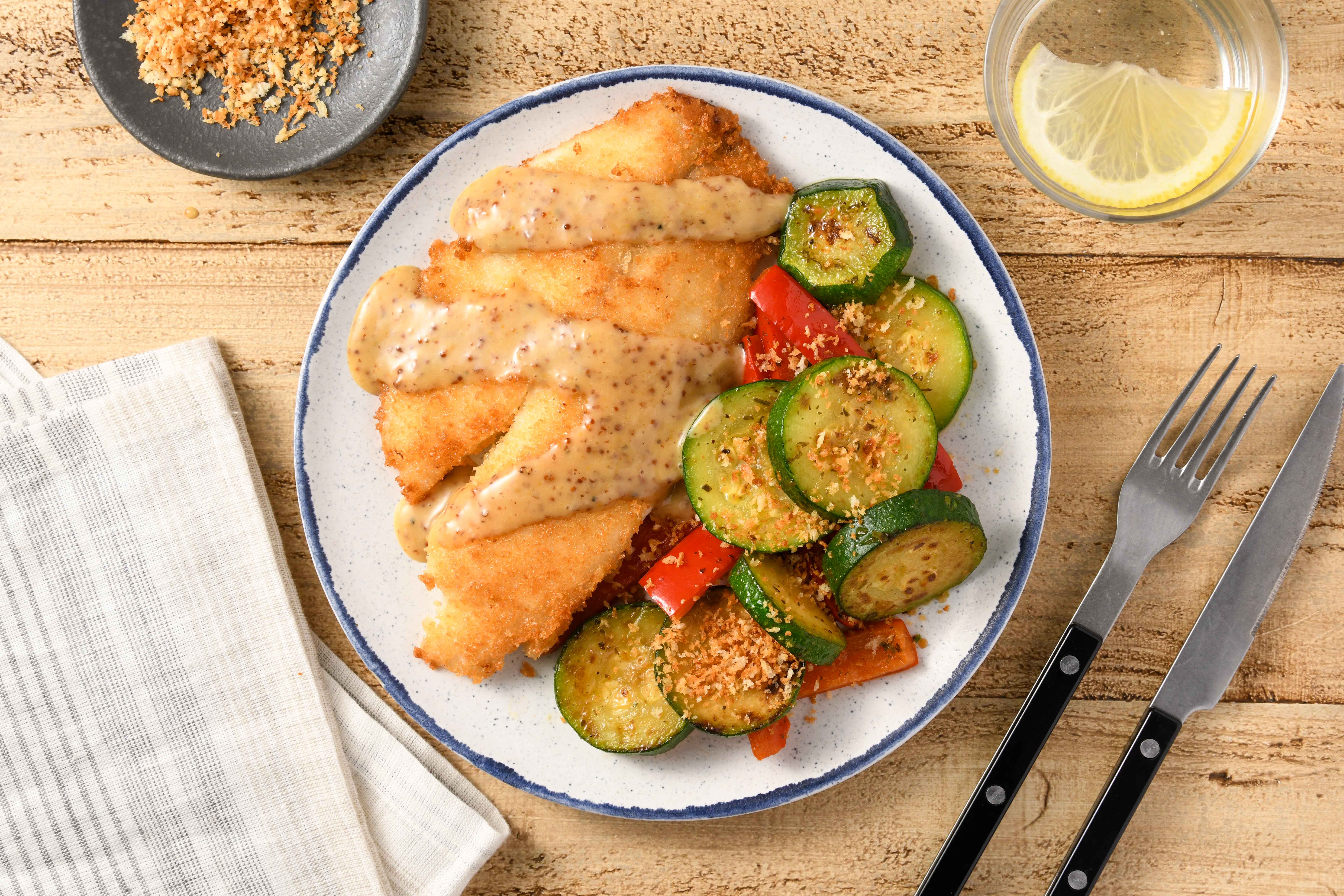 Crispy Tilapia and Honey-Mustard Sauce Recipe - Home Chef