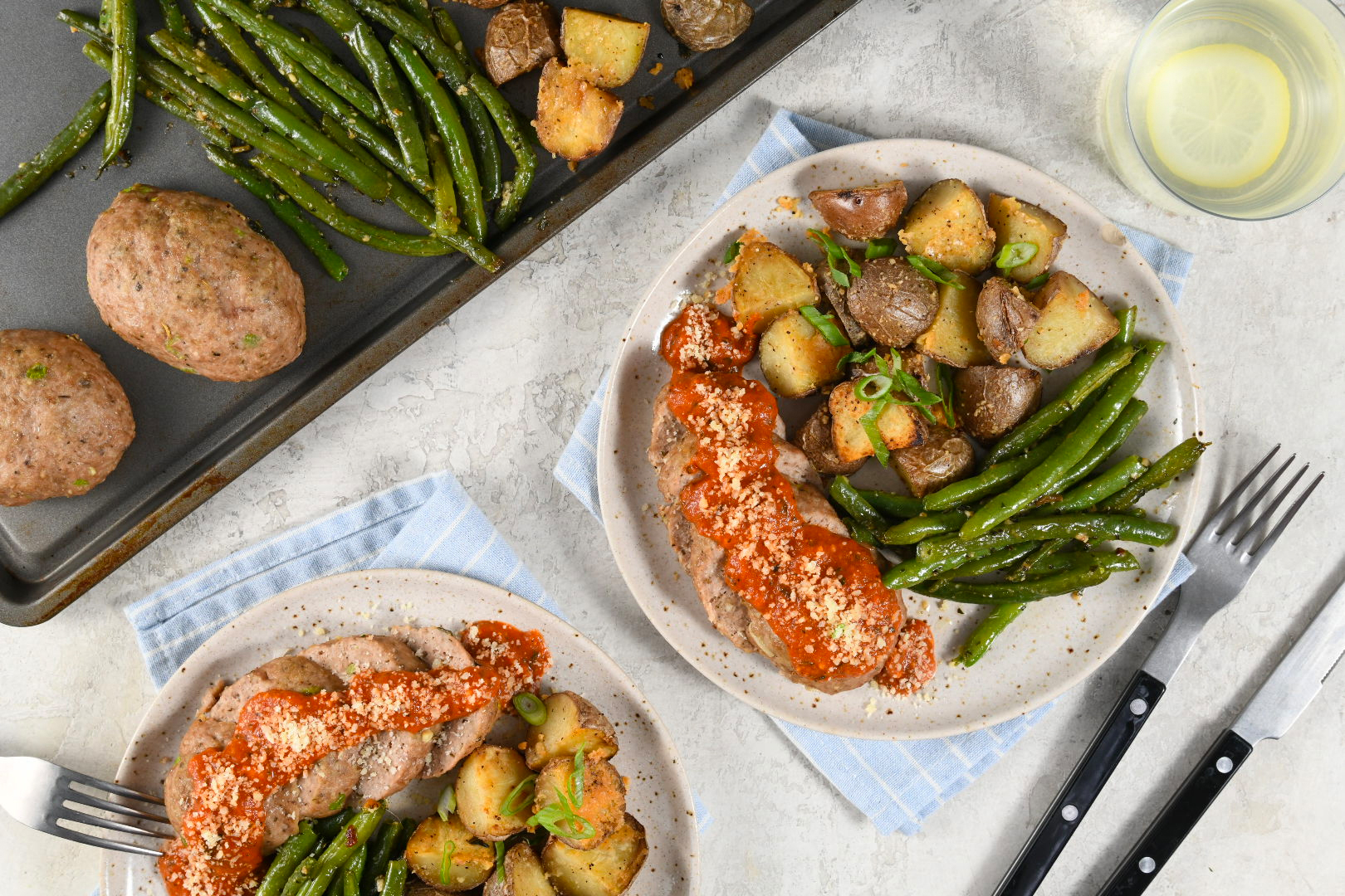 One-Sheet Turkey Parmesan Meatloaf Recipe - Home Chef