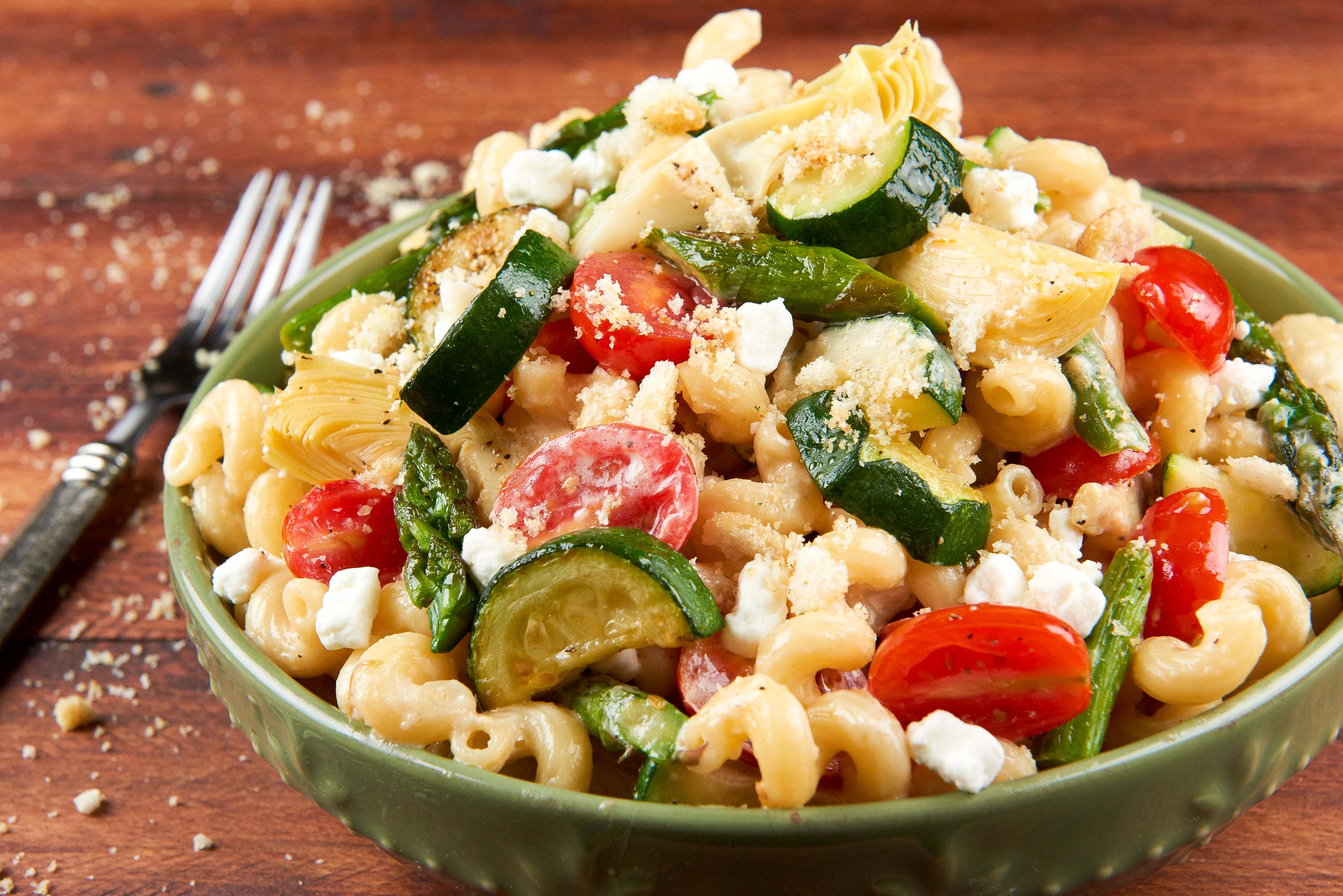 Goat Cheese Cavatappi Primavera Recipe - Home Chef