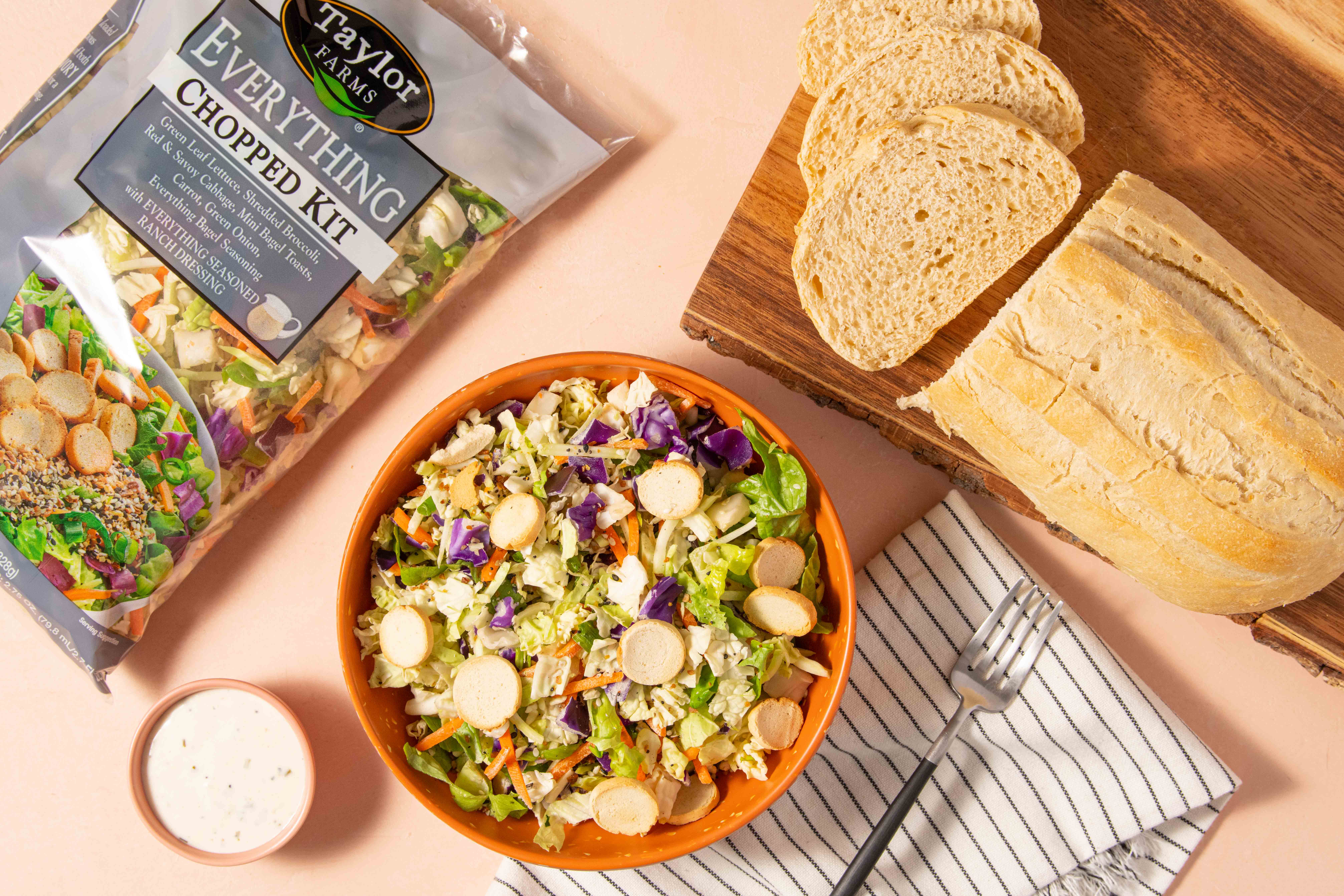 Sourdough Demi Loaf & Everything Chopped Salad Recipe - Home Chef