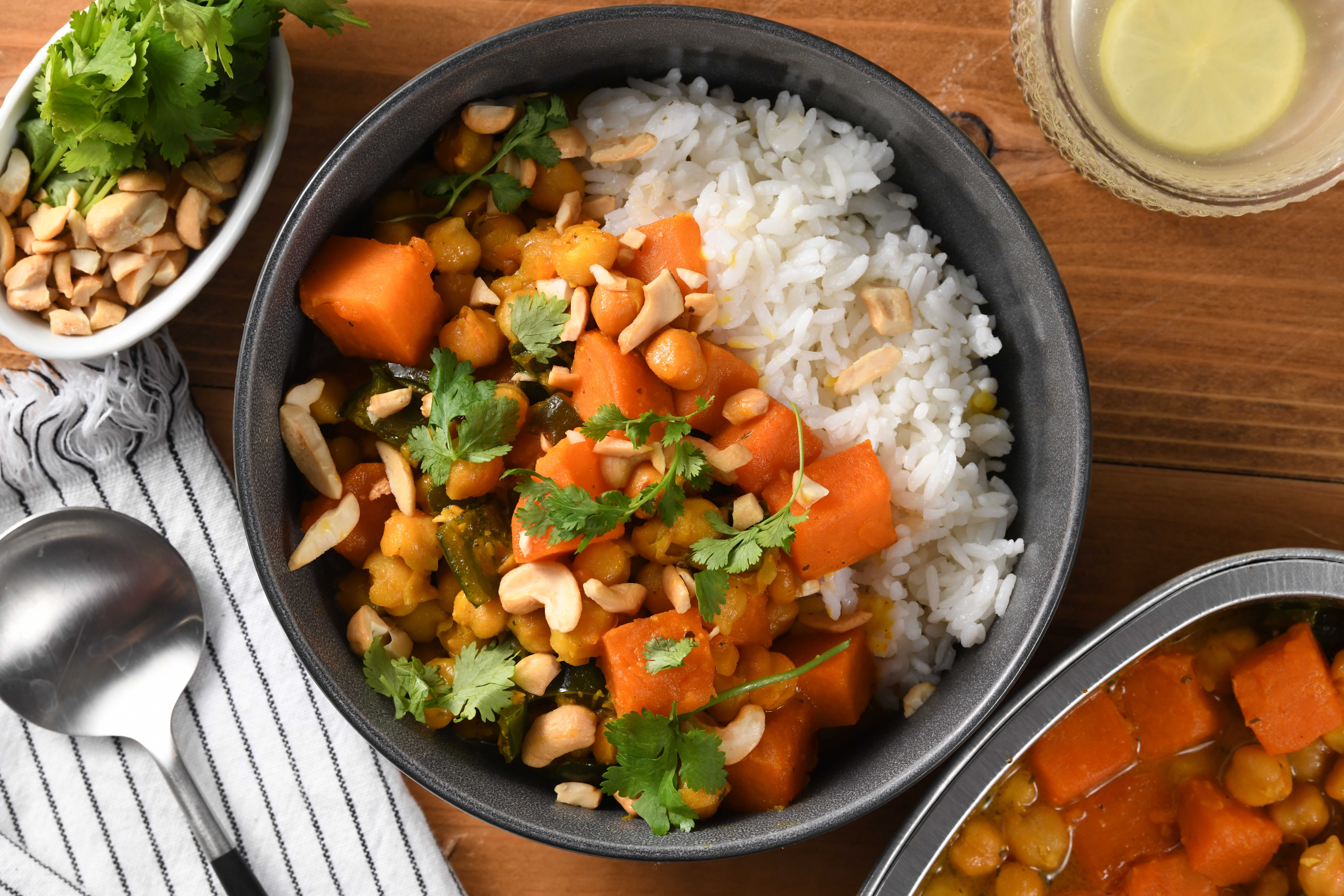 Coconut Braised Chickpeas and Sweet Potatoes Recipe - Home Chef