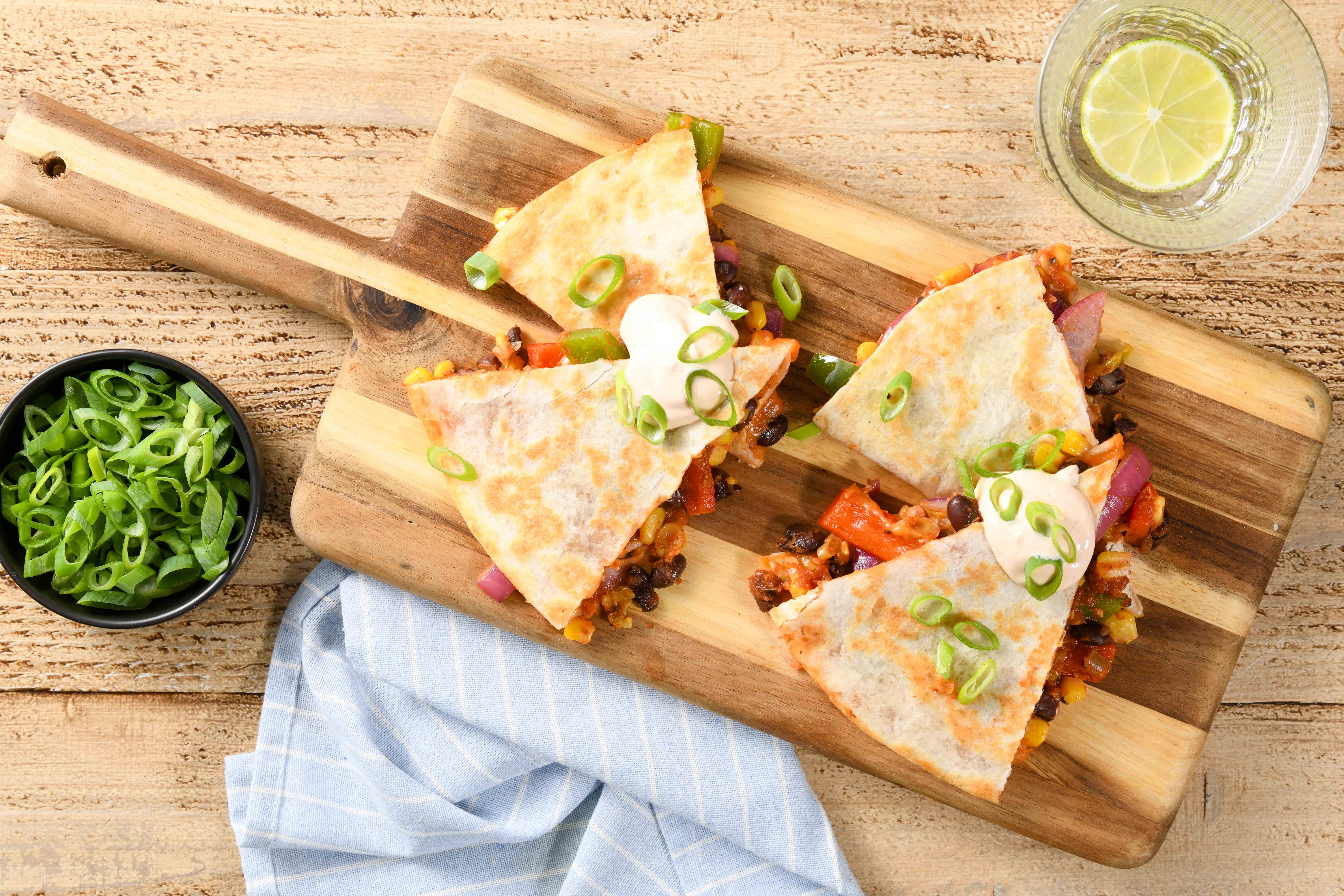One-Pan Southwest-Style Vegetable Quesadilla Recipe - Home Chef