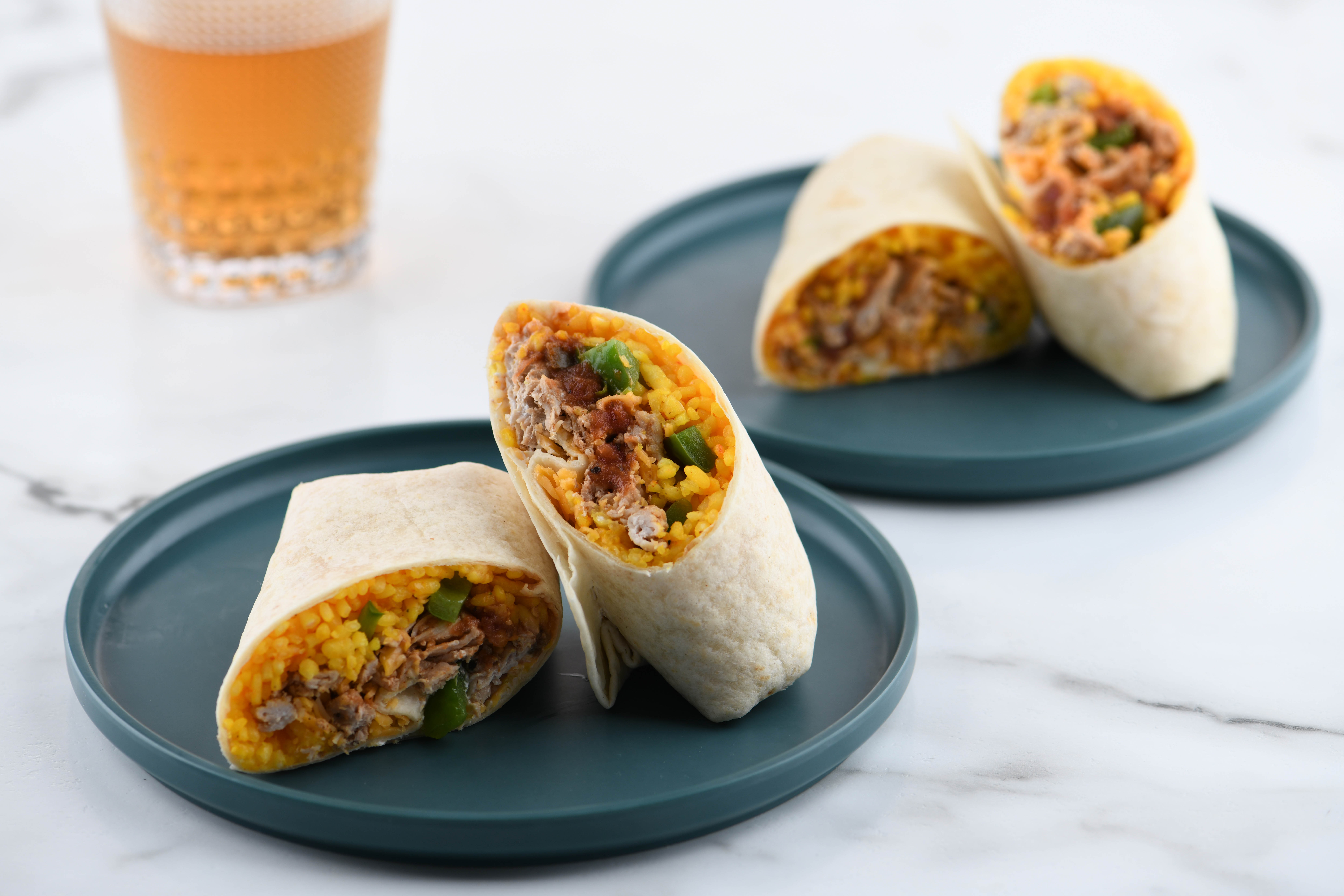 One-Pan Tangy Fiesta Sliced Pork Burrito Recipe - Home Chef