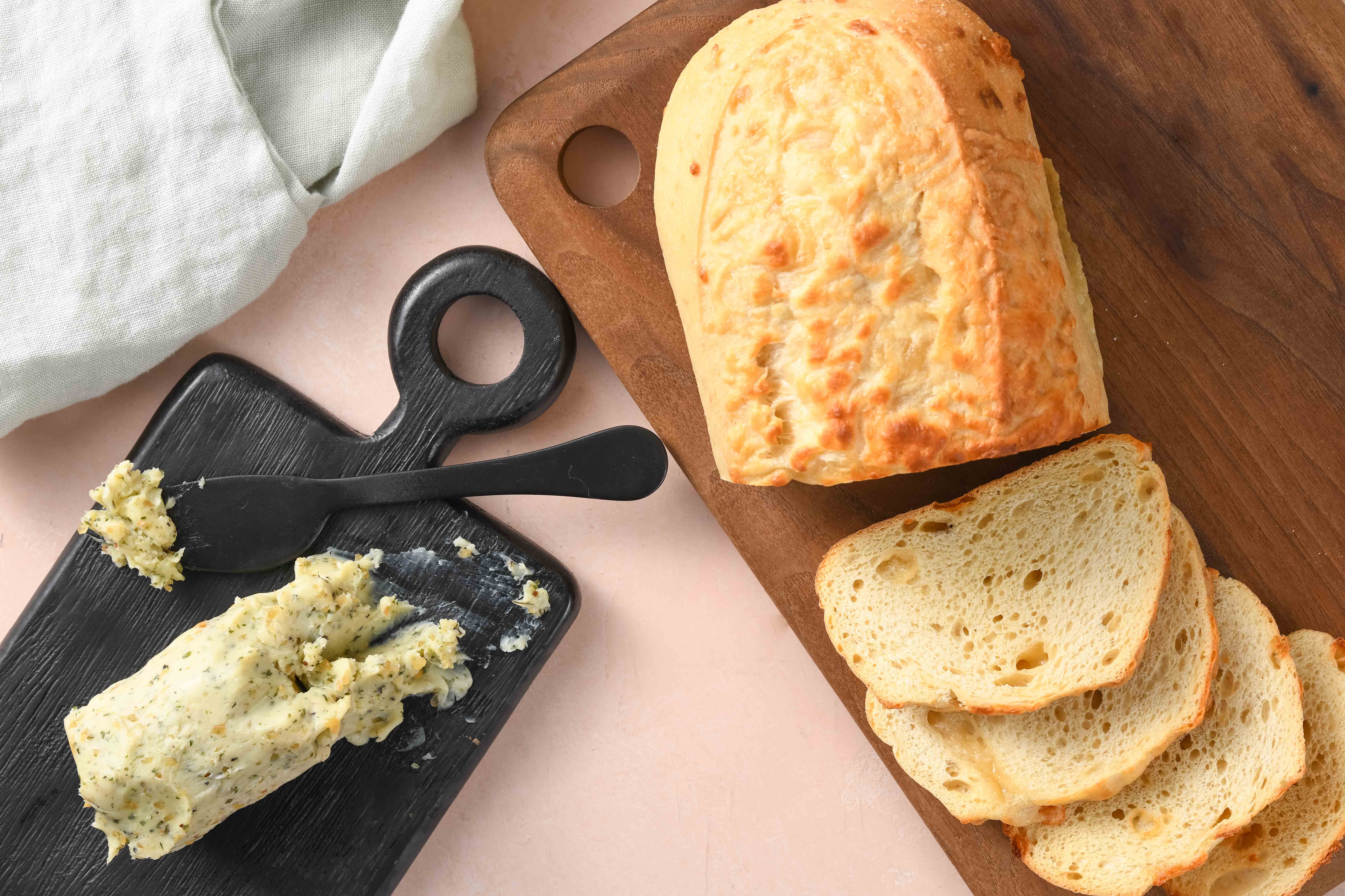 Three Cheese Demi Loaf & Roasted Garlic Herb Butter Recipe - Home Chef