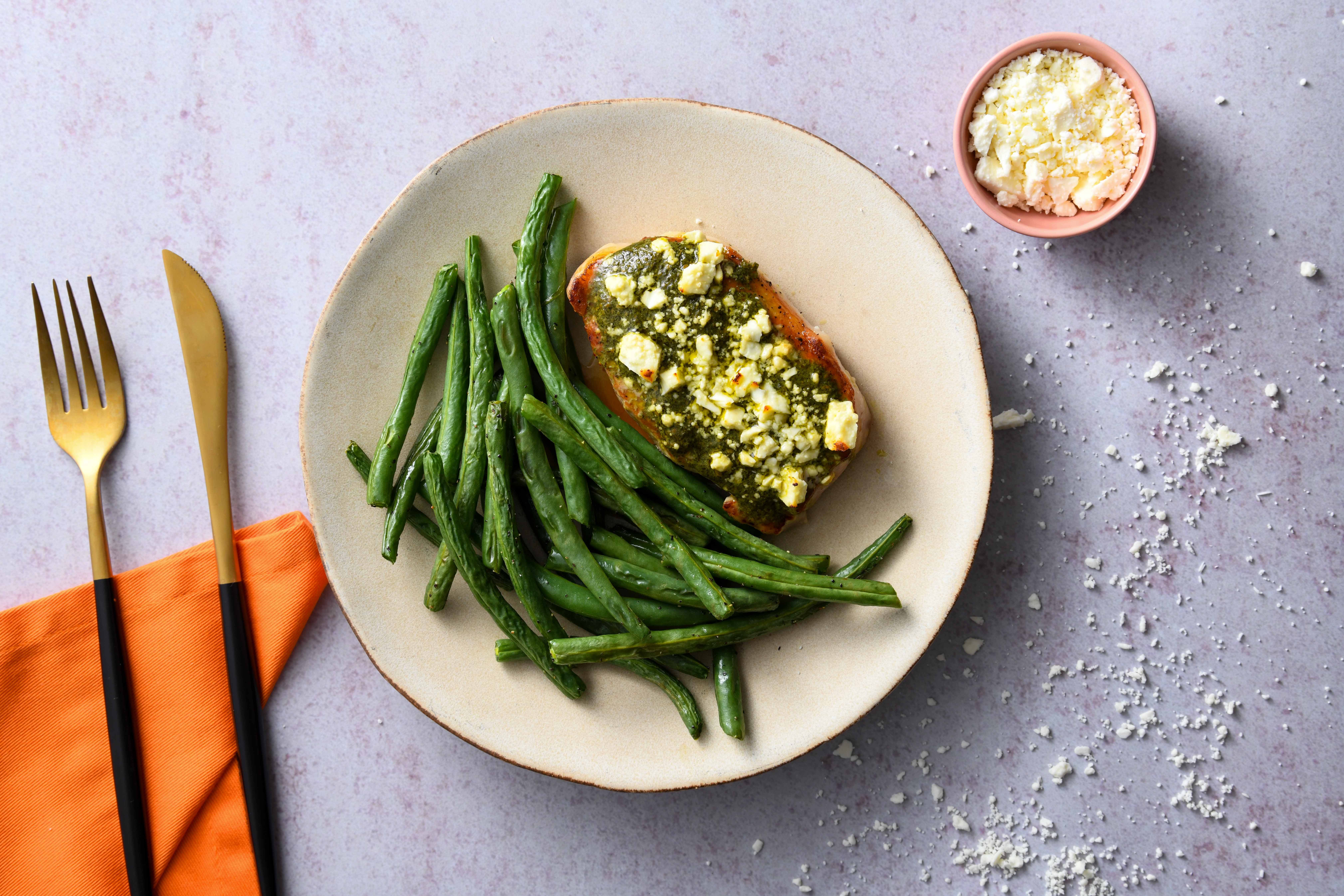 Chimichurri Feta Pork Chop Recipe - Tempo