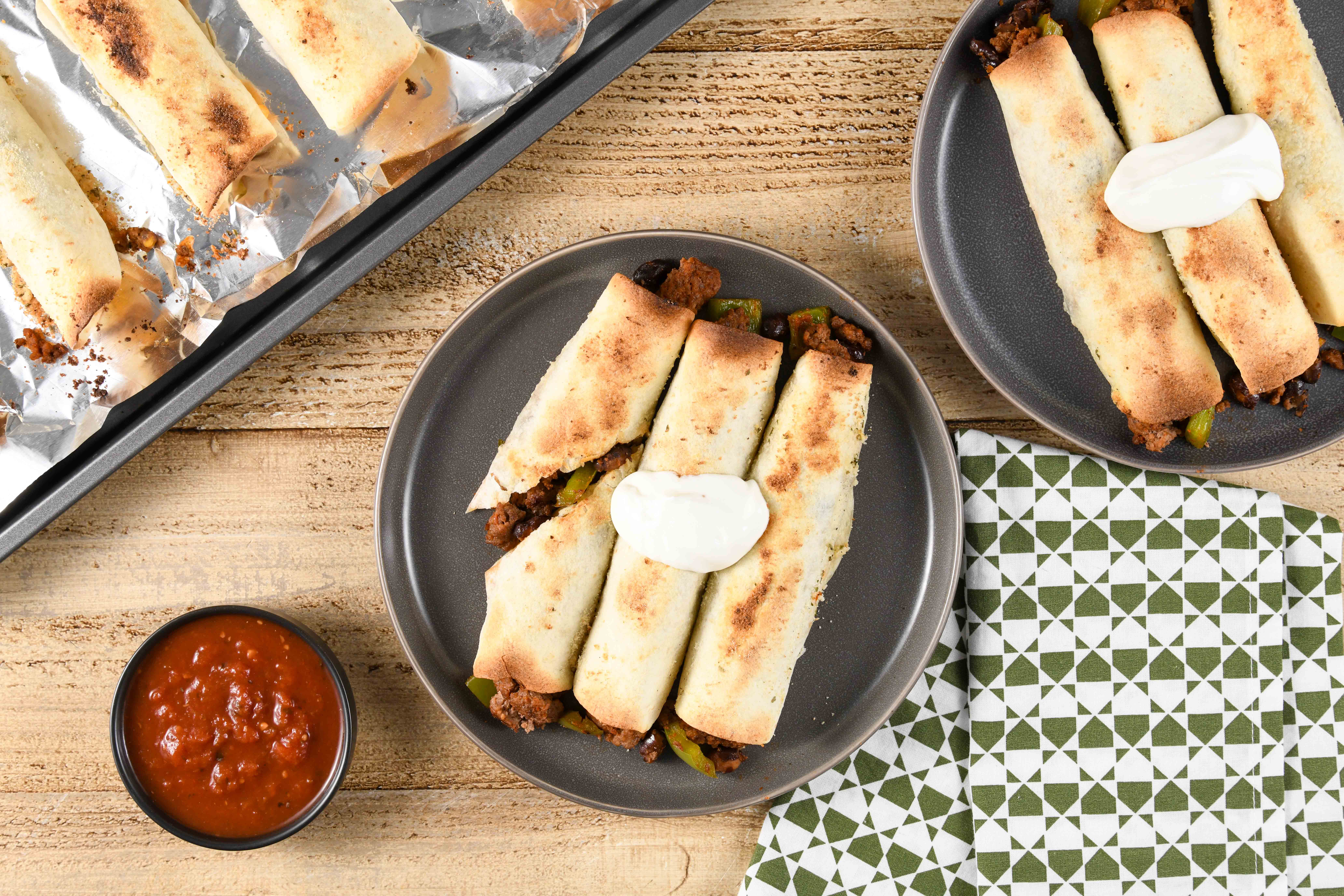 Cheesy Ranch Ground Beef Flautas Recipe - Home Chef