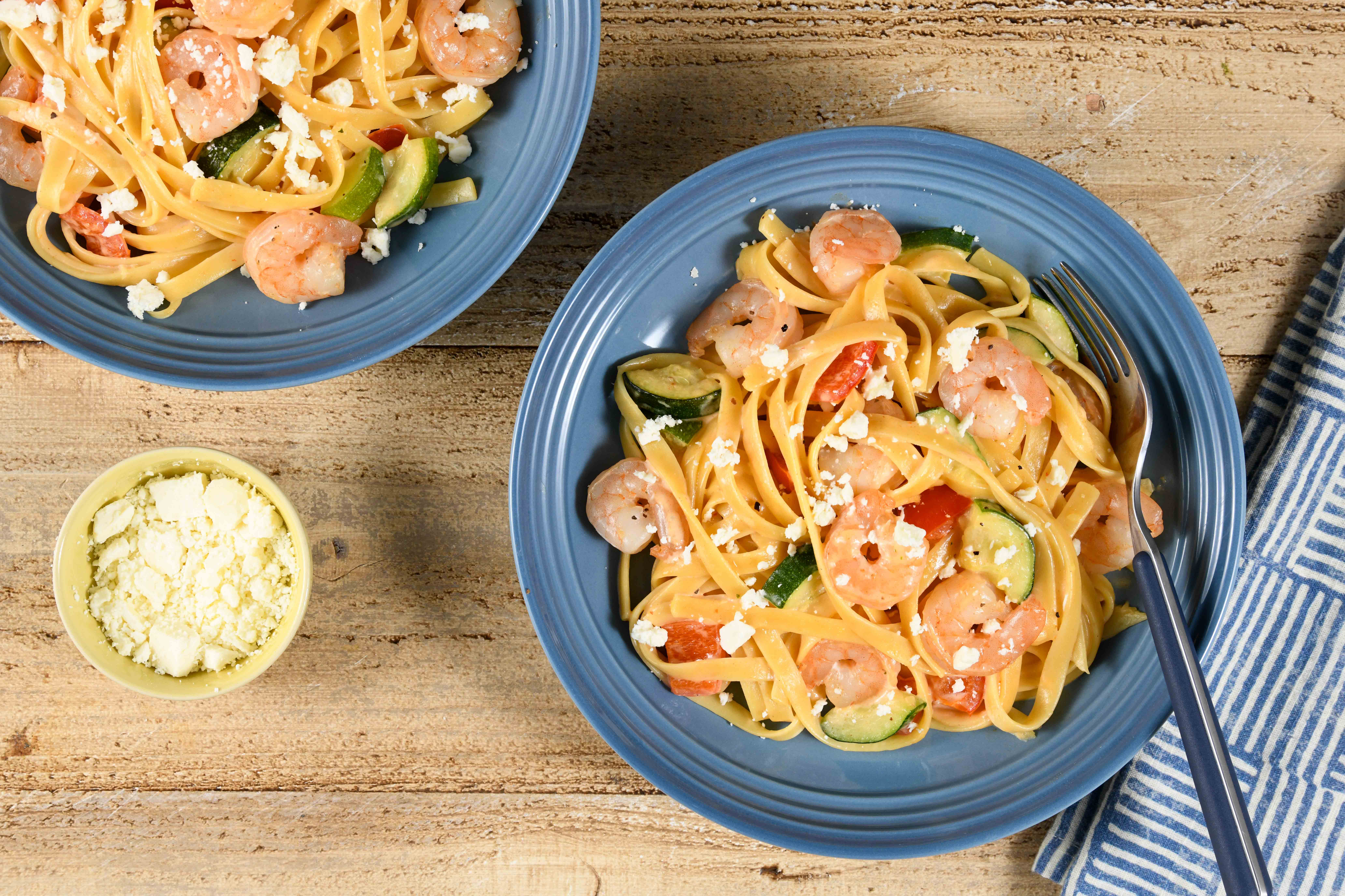 Greek-Style Shrimp Fettuccine Recipe - Home Chef