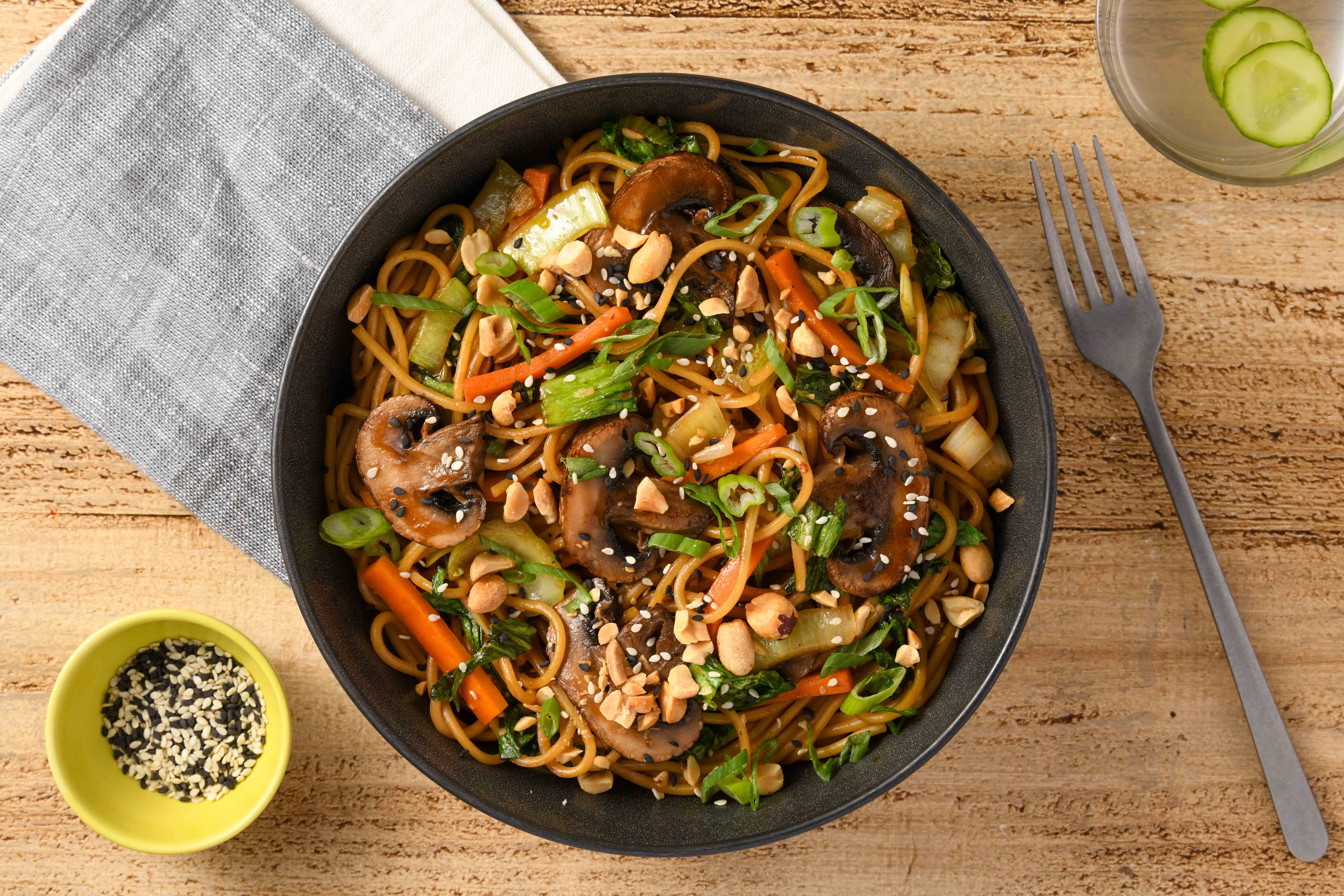 Bok Choy and Mushroom Lo Mein Recipe - Home Chef