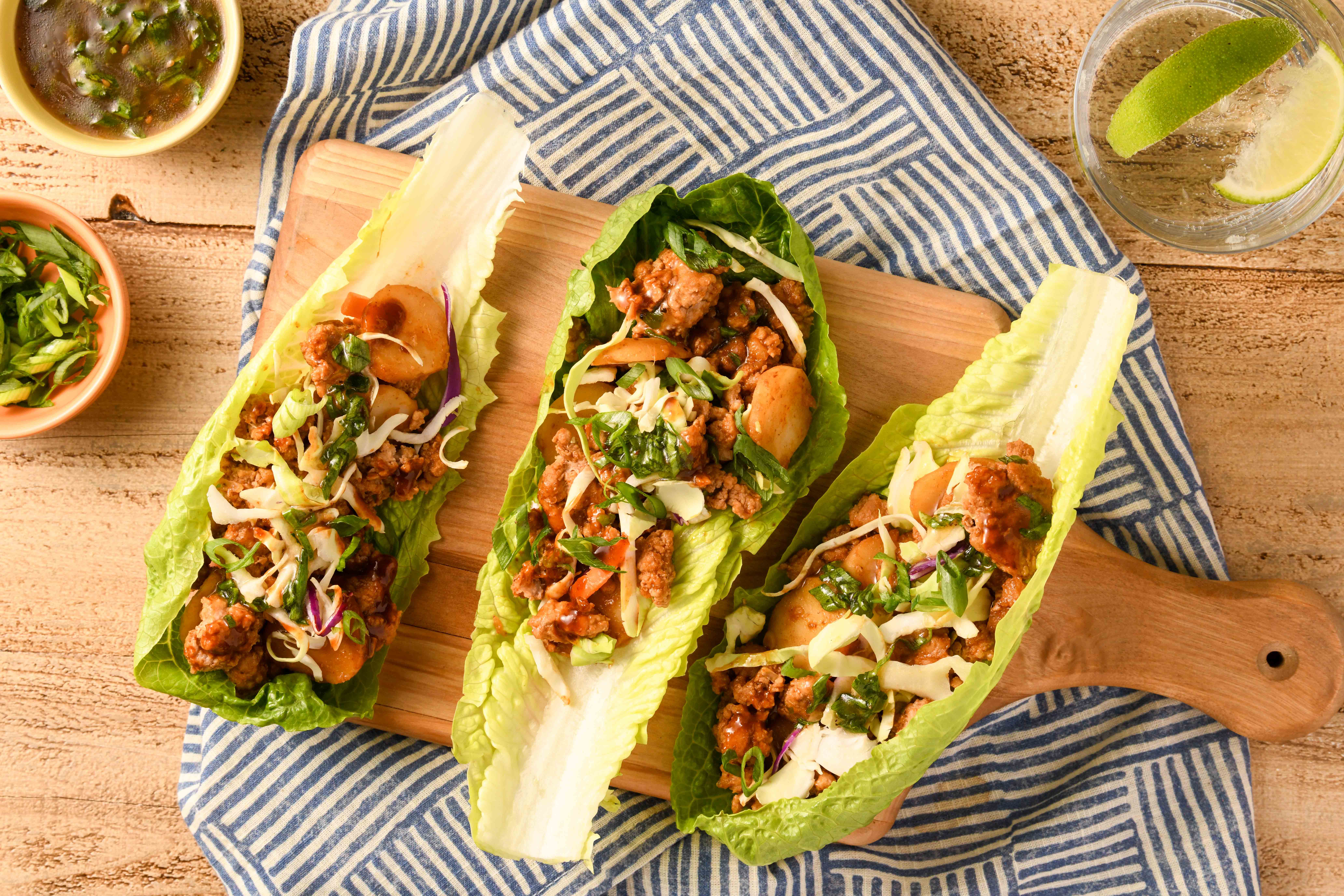 Asian-Style Turkey Lettuce Wraps Recipe - Home Chef