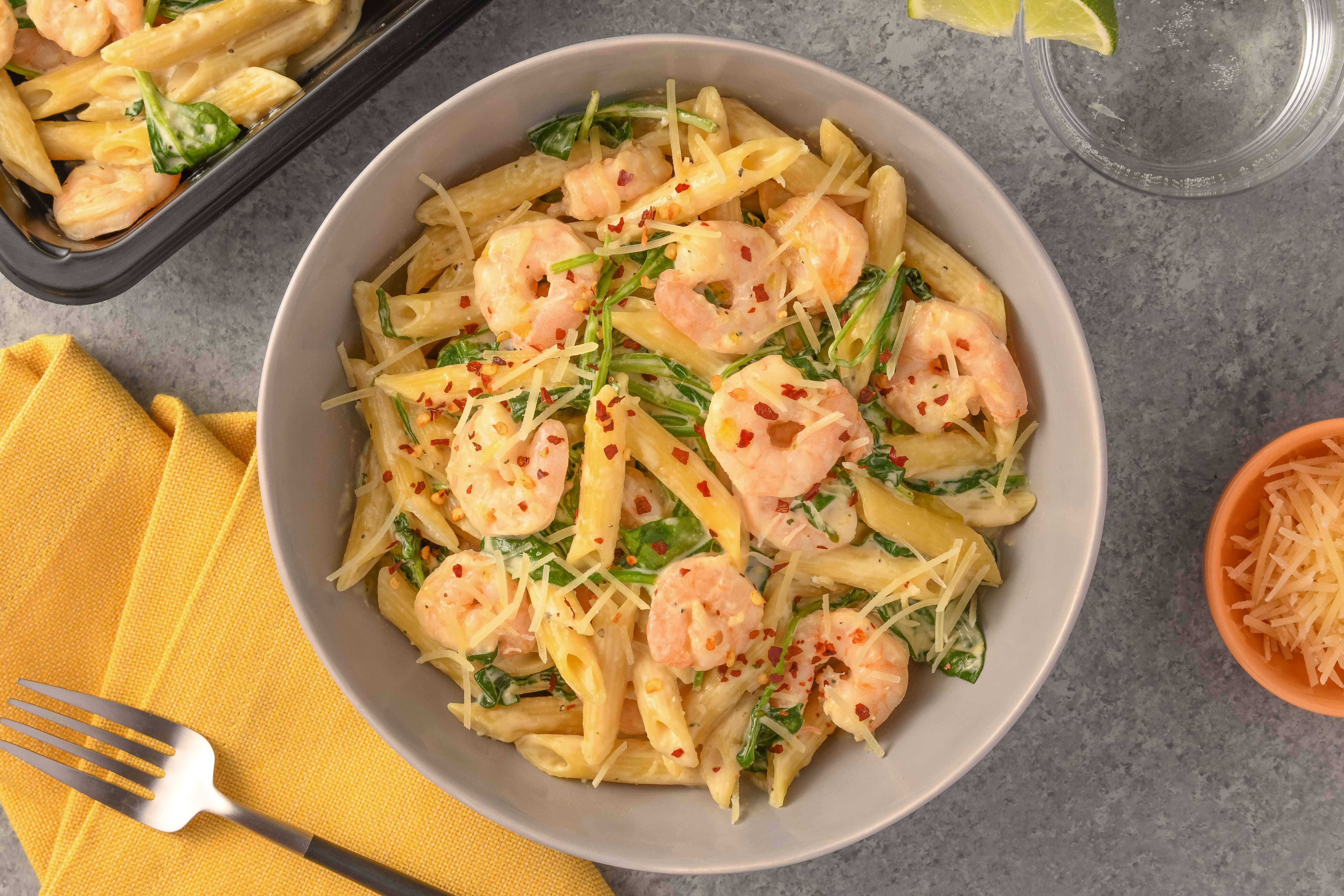Shrimp Penne with Mustard Cream Sauce Recipe - Home Chef