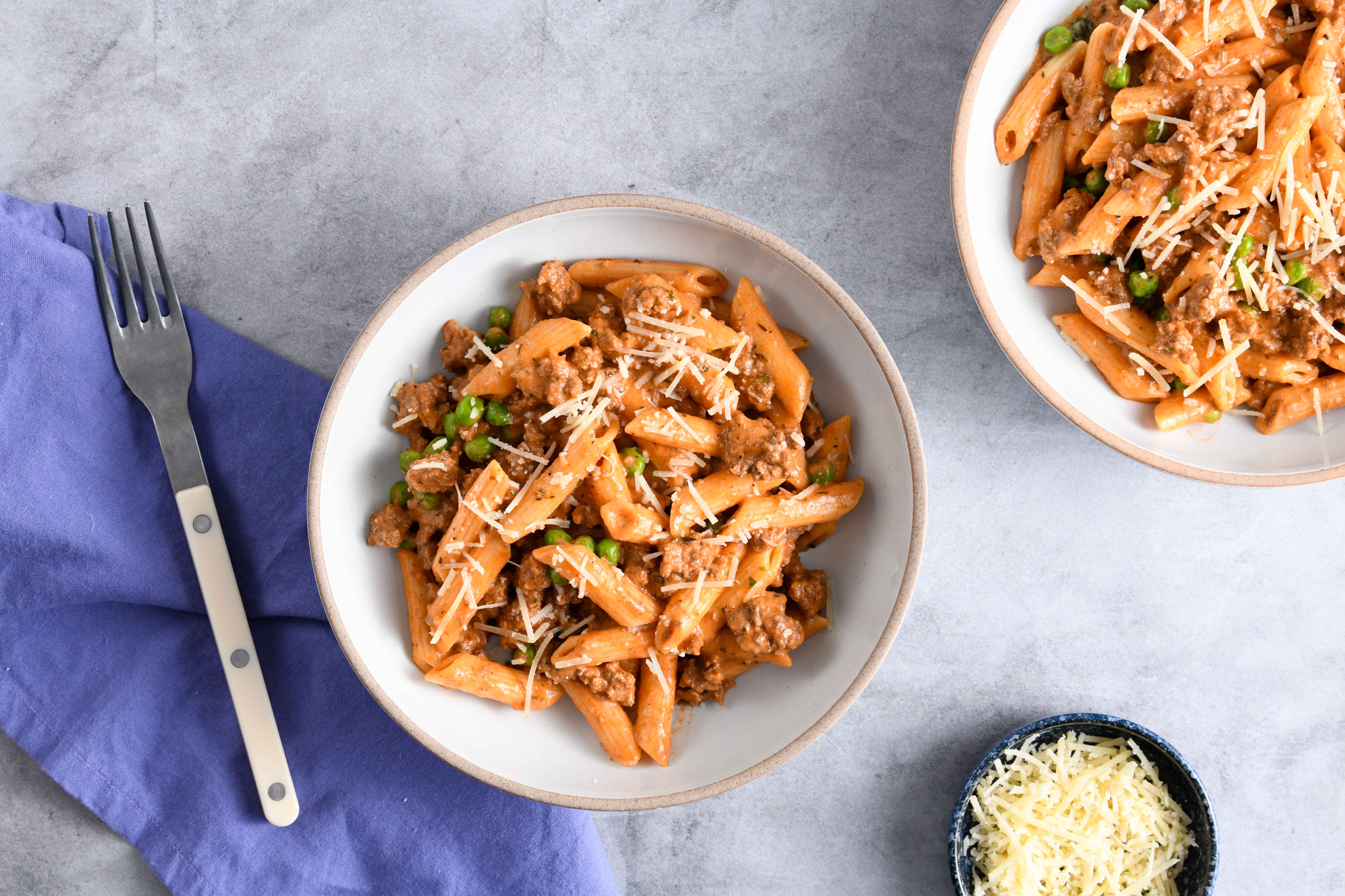 Weeknight Saucy Ground Beef Penne Recipe - Home Chef