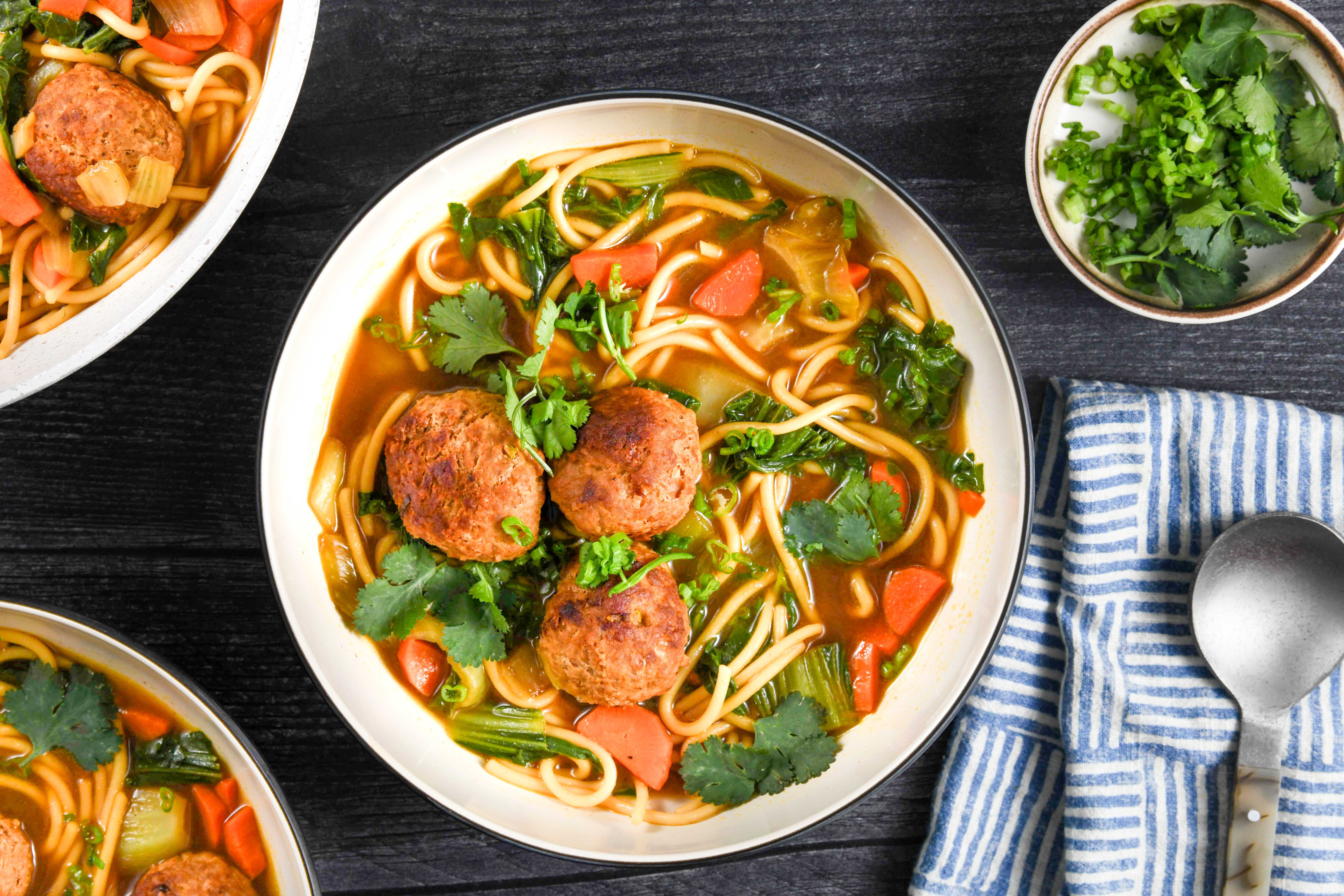 One-Pot Pork Meatball Ramen(ish) Soup Recipe - Home Chef