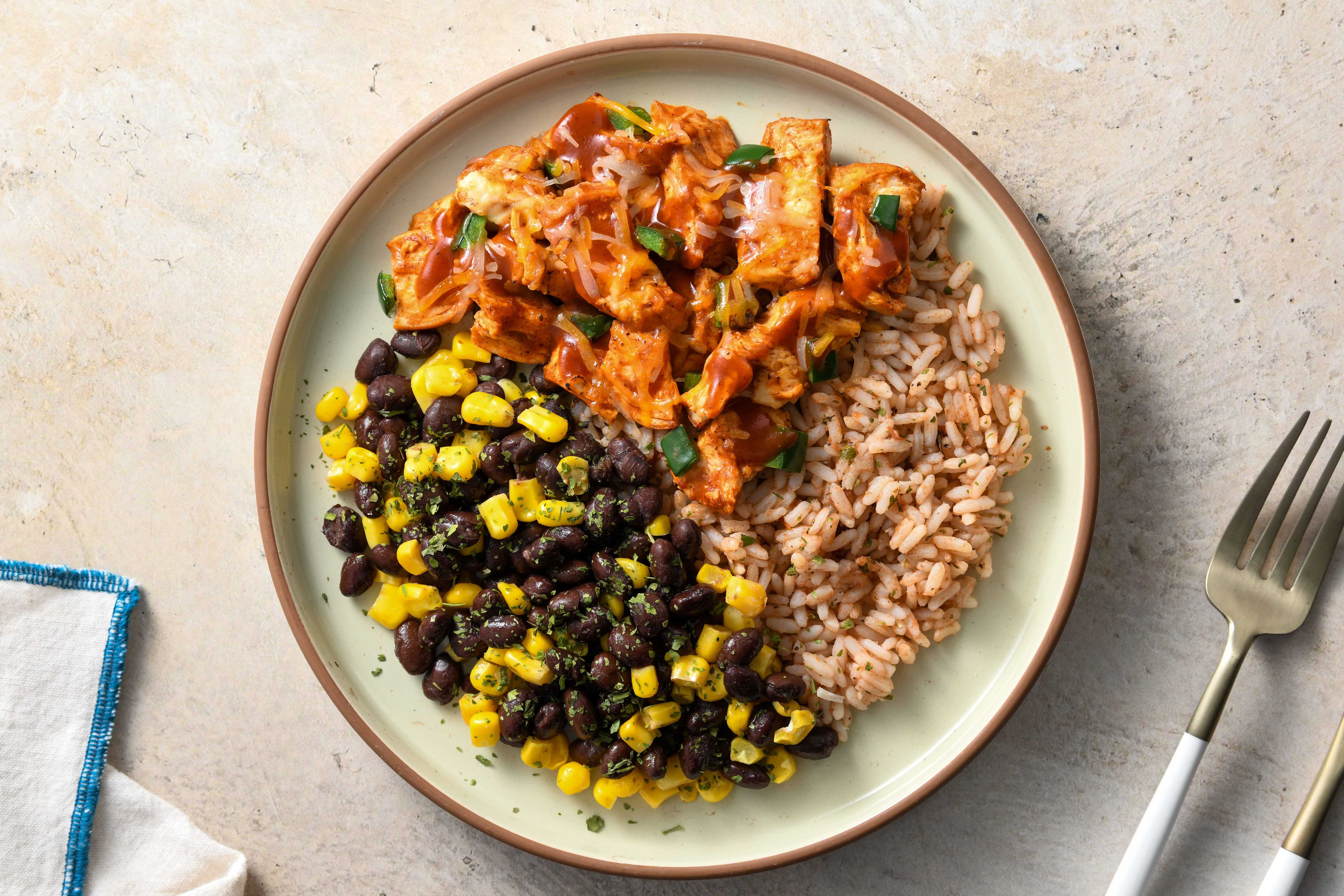 Spicy Chicken Tinga Rice Bowl Recipe - Tempo