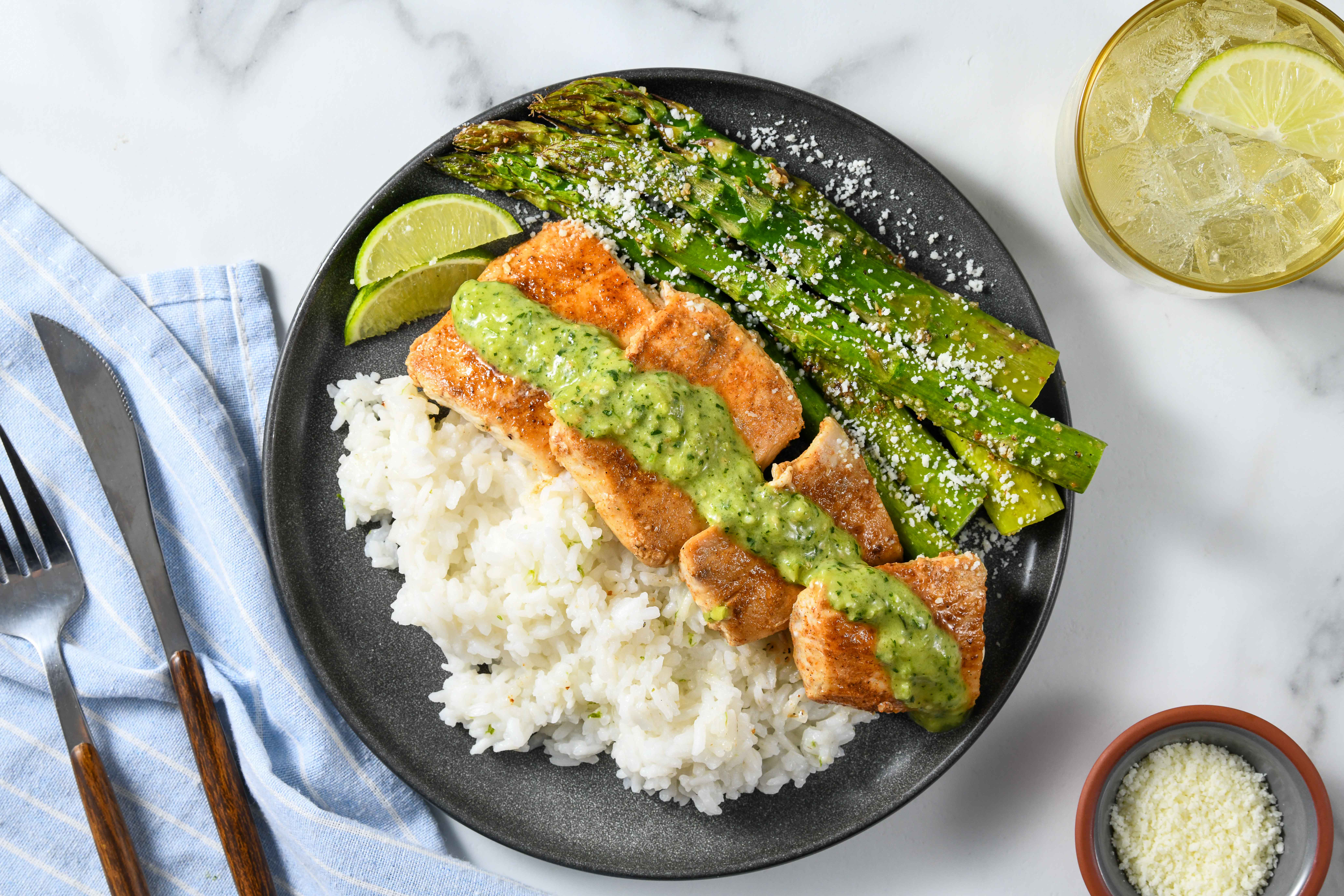 Mahi-Mahi with Roasted Tomatillo Salsa Recipe - Home Chef