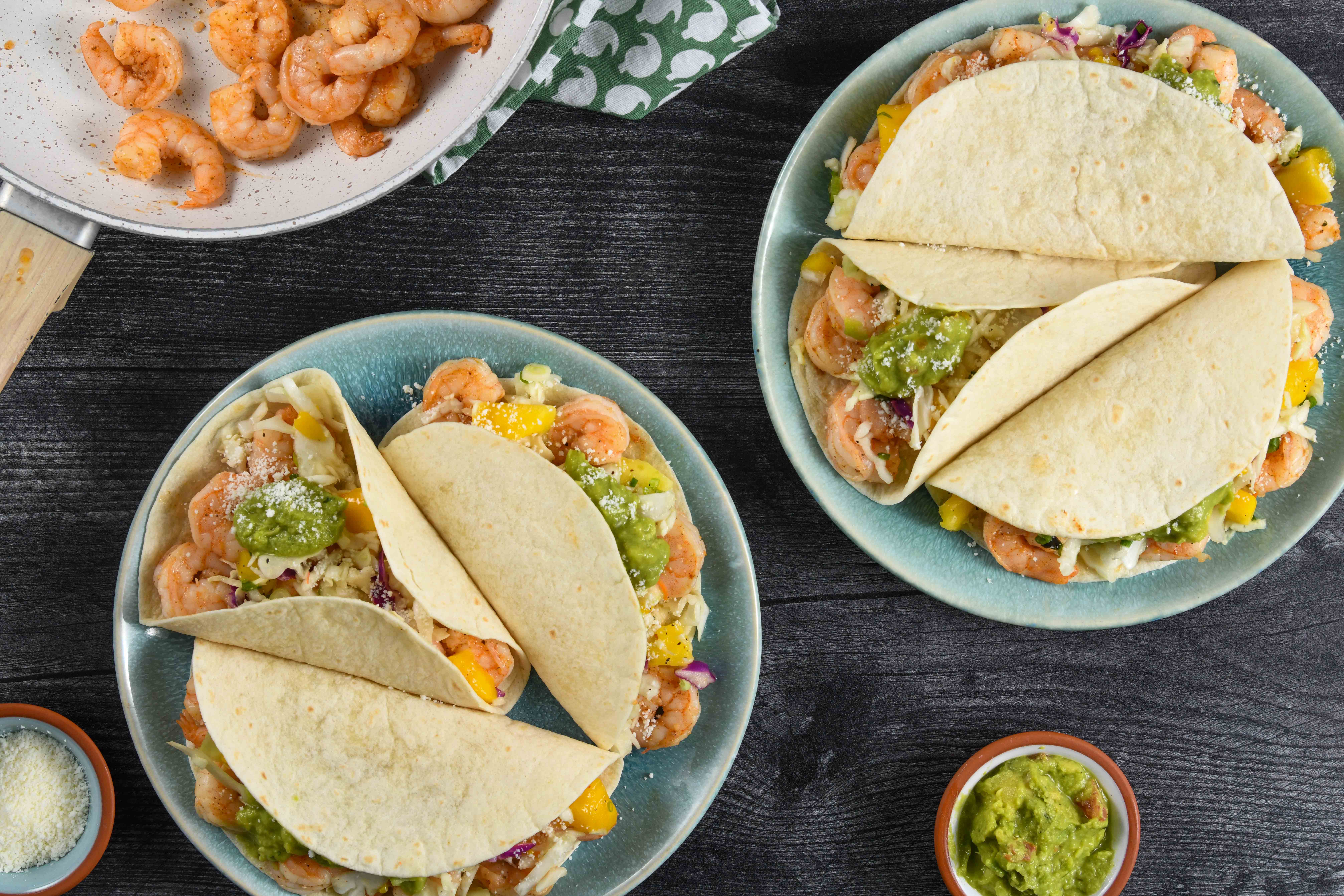 One-Pan Baja Shrimp Tacos Recipe - Home Chef