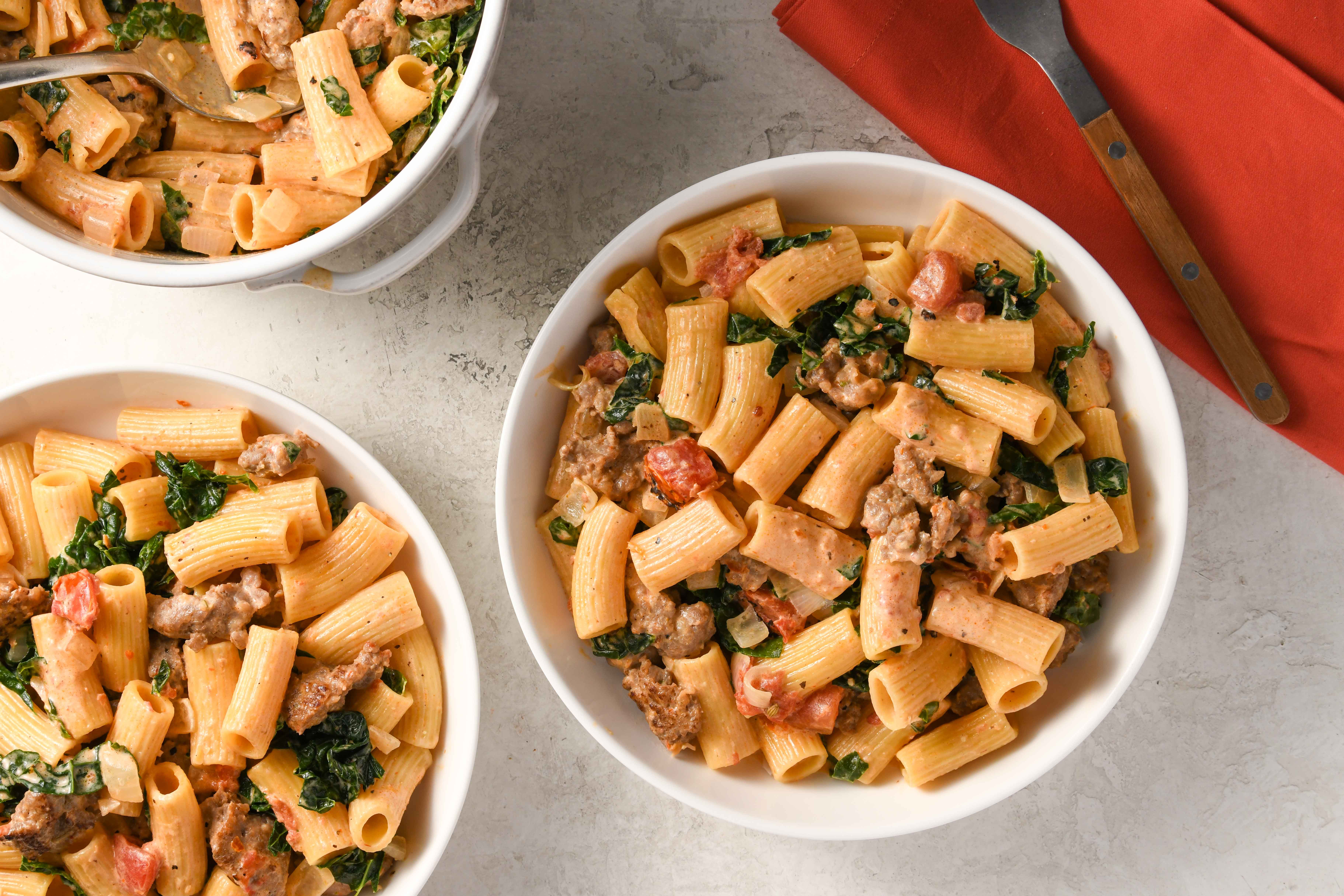 One-Pot Italian Sausage Rigatoni Recipe - Home Chef