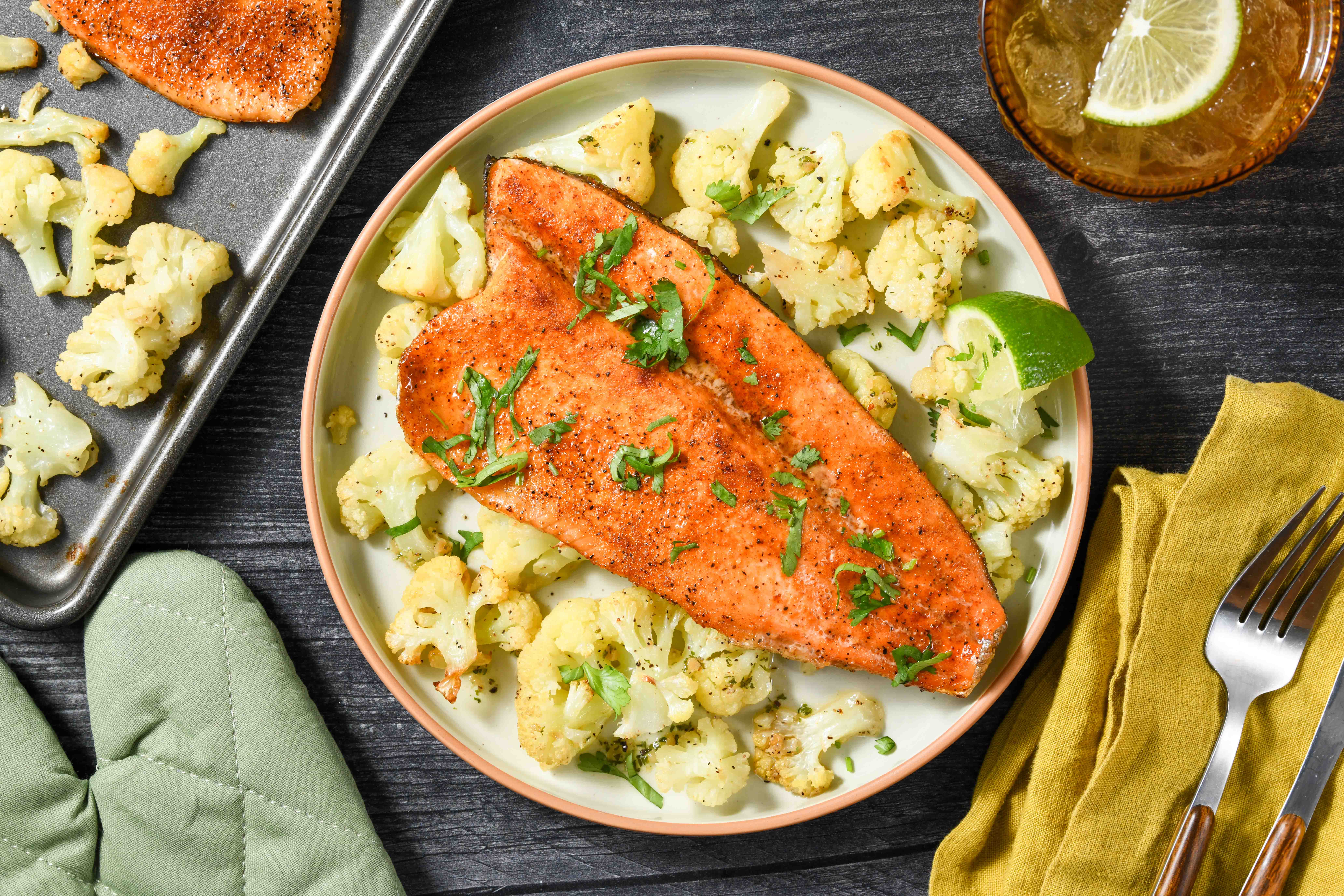 Sheet Pan Spice Caramel Trout Recipe - Home Chef
