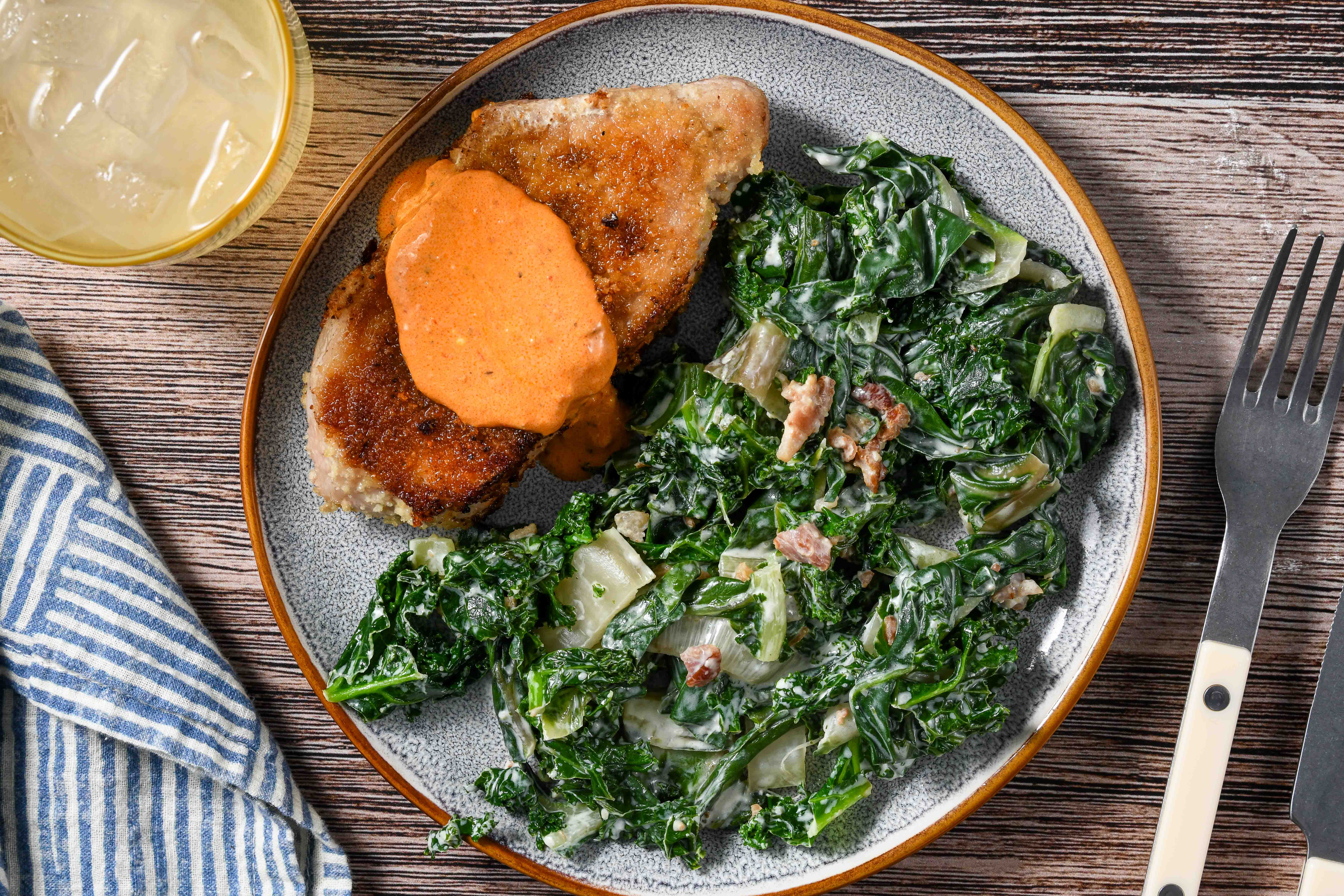 Crispy Pesto Pork Chop Recipe - Home Chef